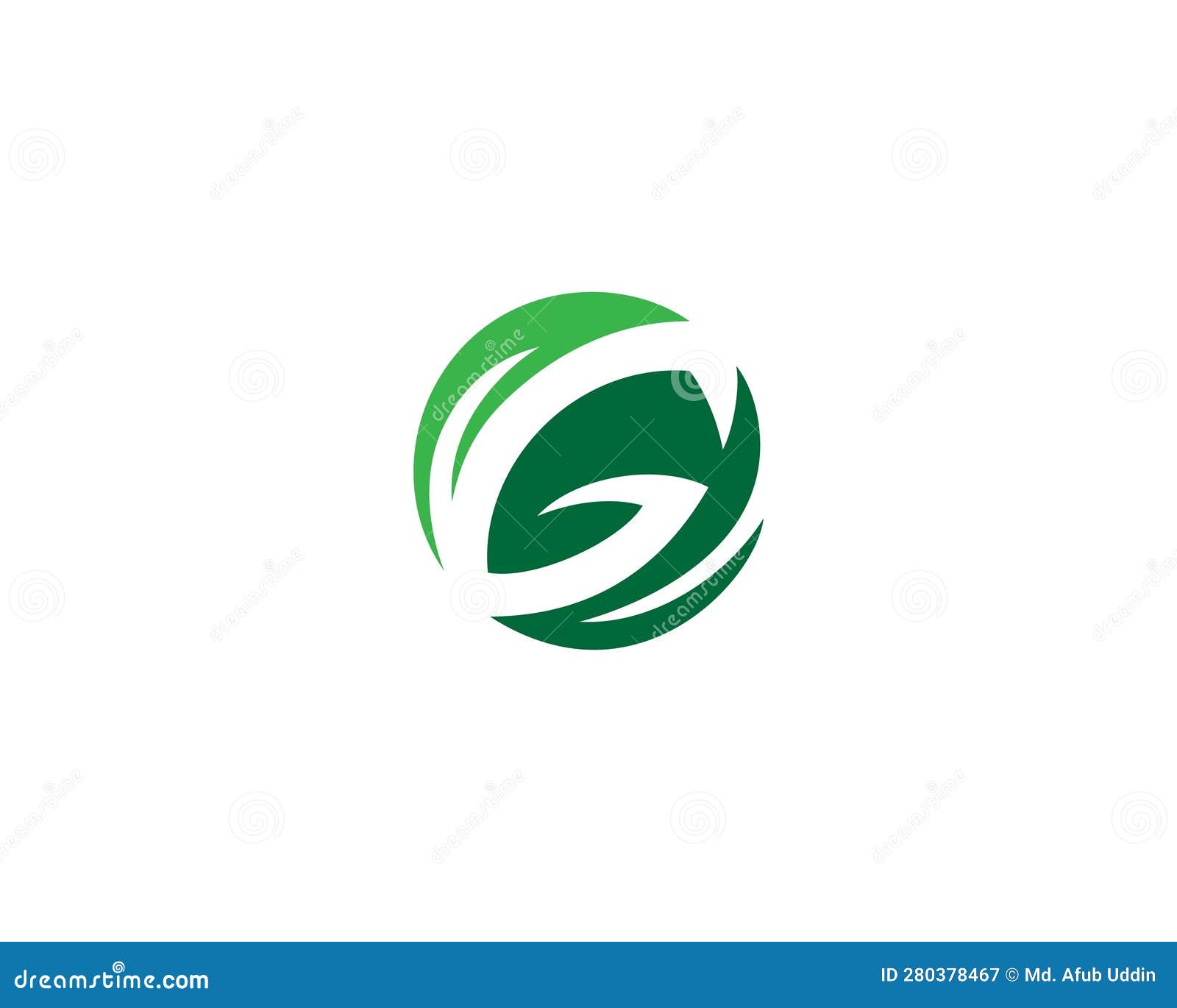 Initial Letter G Leaf Logo. Stock Vector - Illustration of abstract ...
