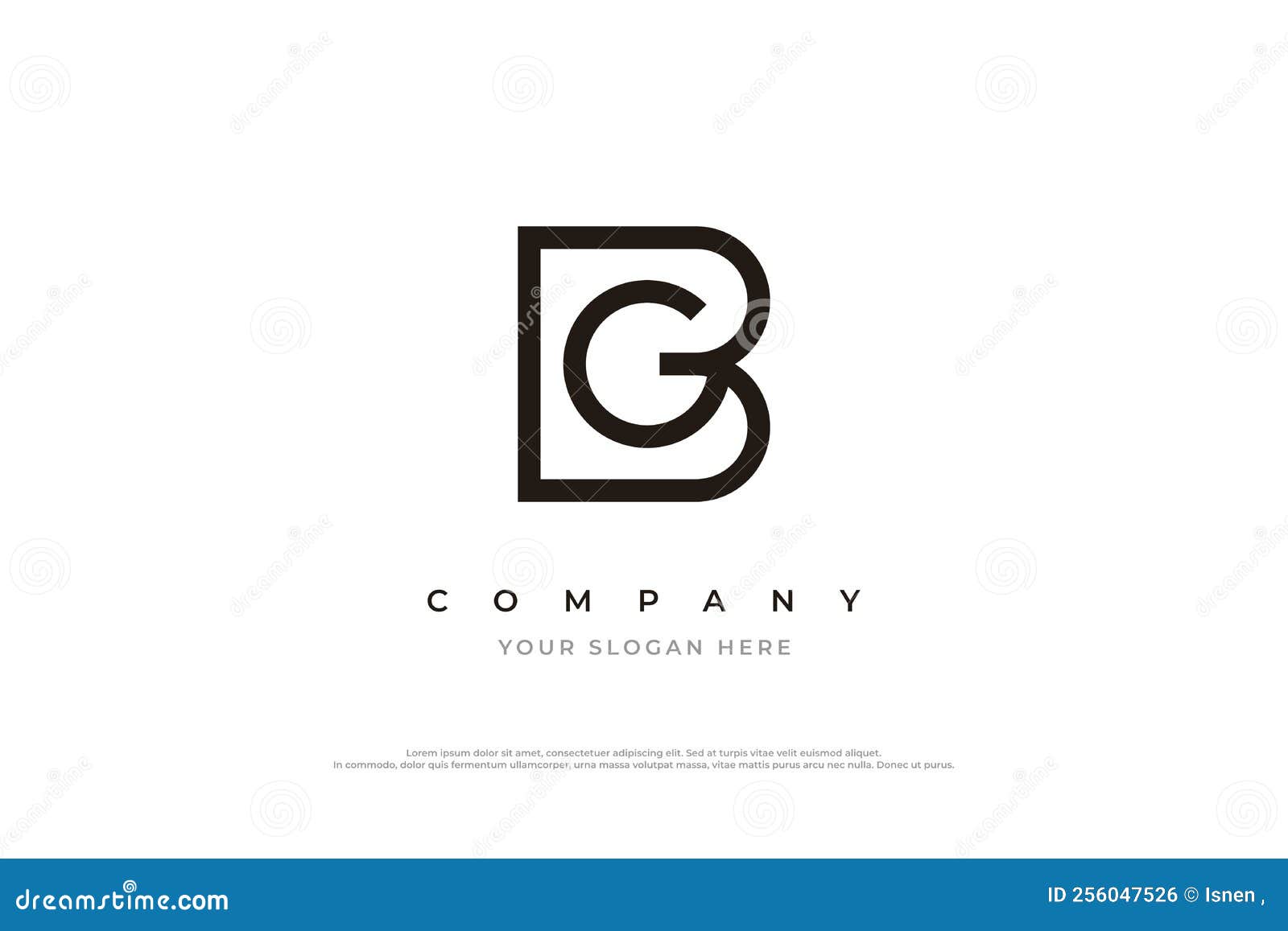 Initial Letter GB Logo or BG Logo Design Vector Stock Vector ...