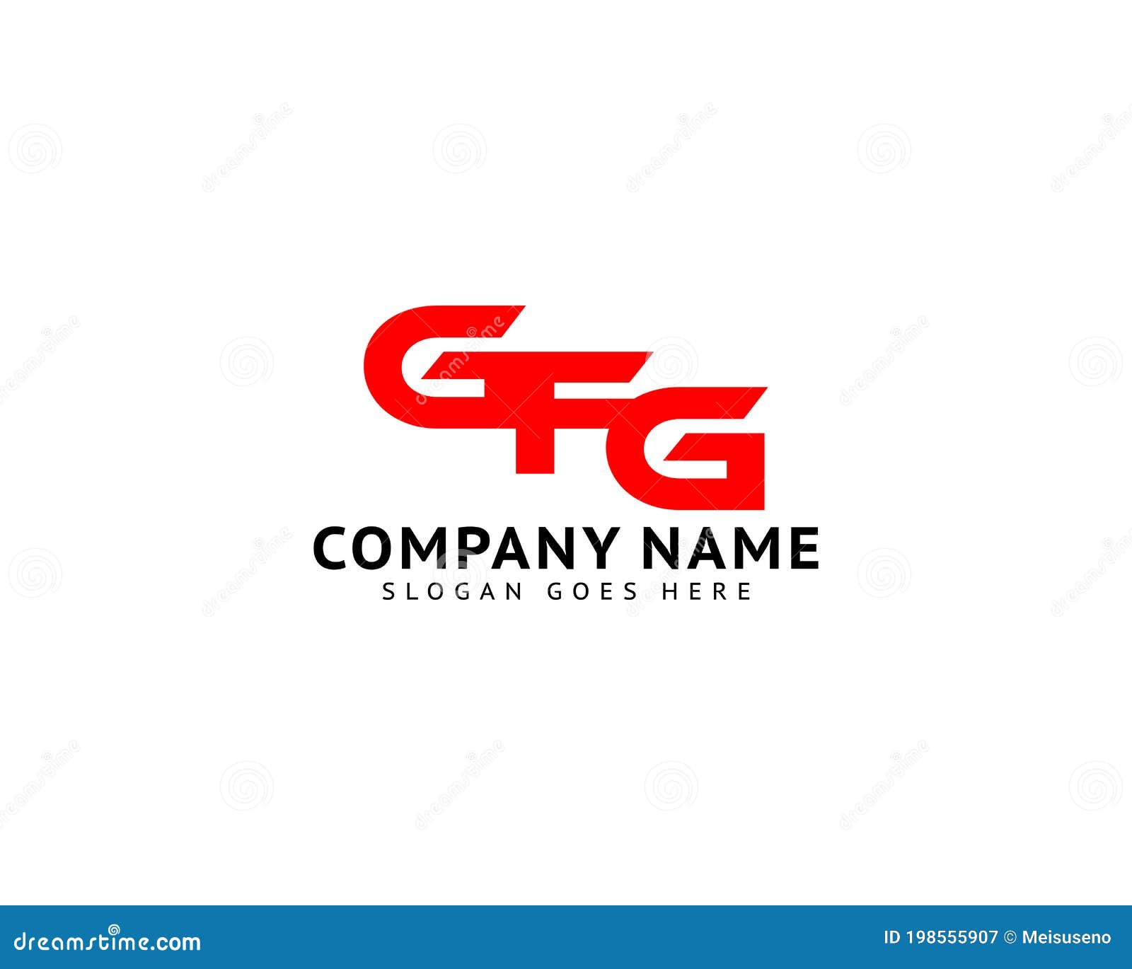 Initial Letter GFG Logo Template Design Stock Vector - Illustration of ...