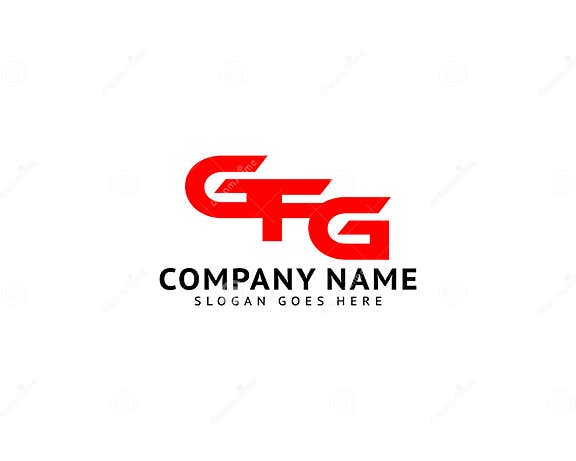 Initial Letter GFG Logo Template Design Stock Vector - Illustration of ...