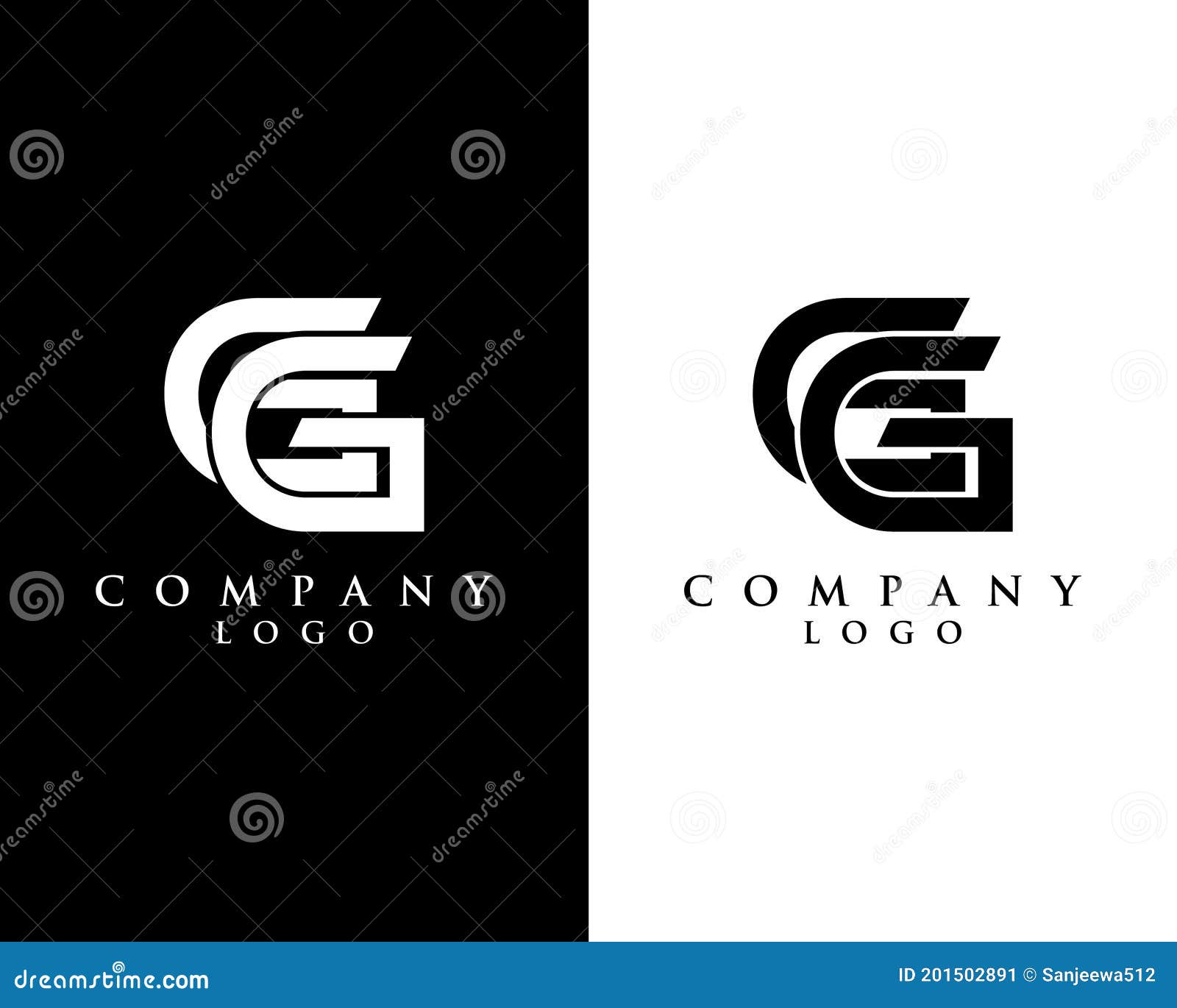 Initial Letter GG, G Logo Design Template Design Vector Stock Vector ...