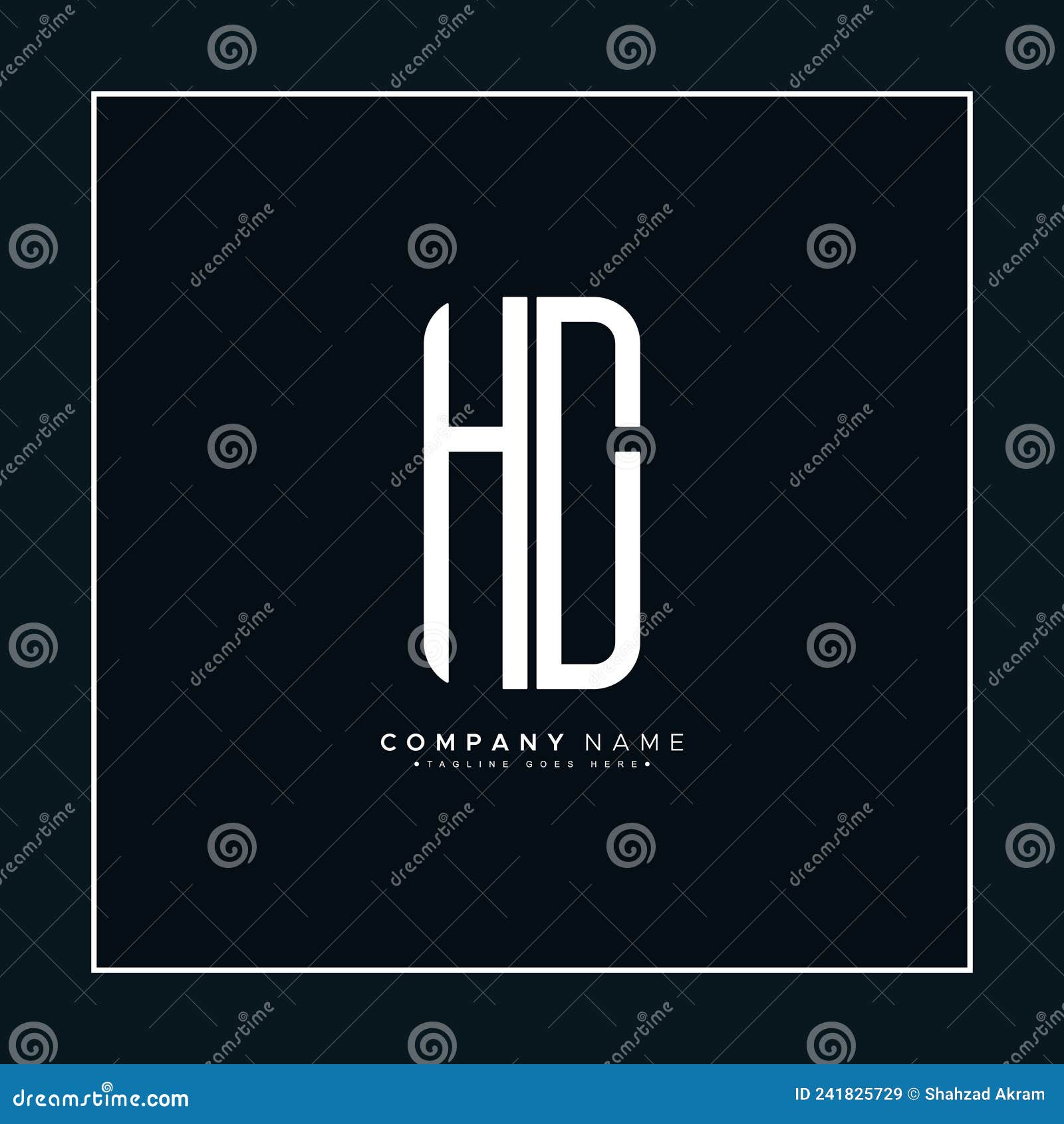 Initial Letter HC Logo - Minimal Business Logo Stock Vector ...