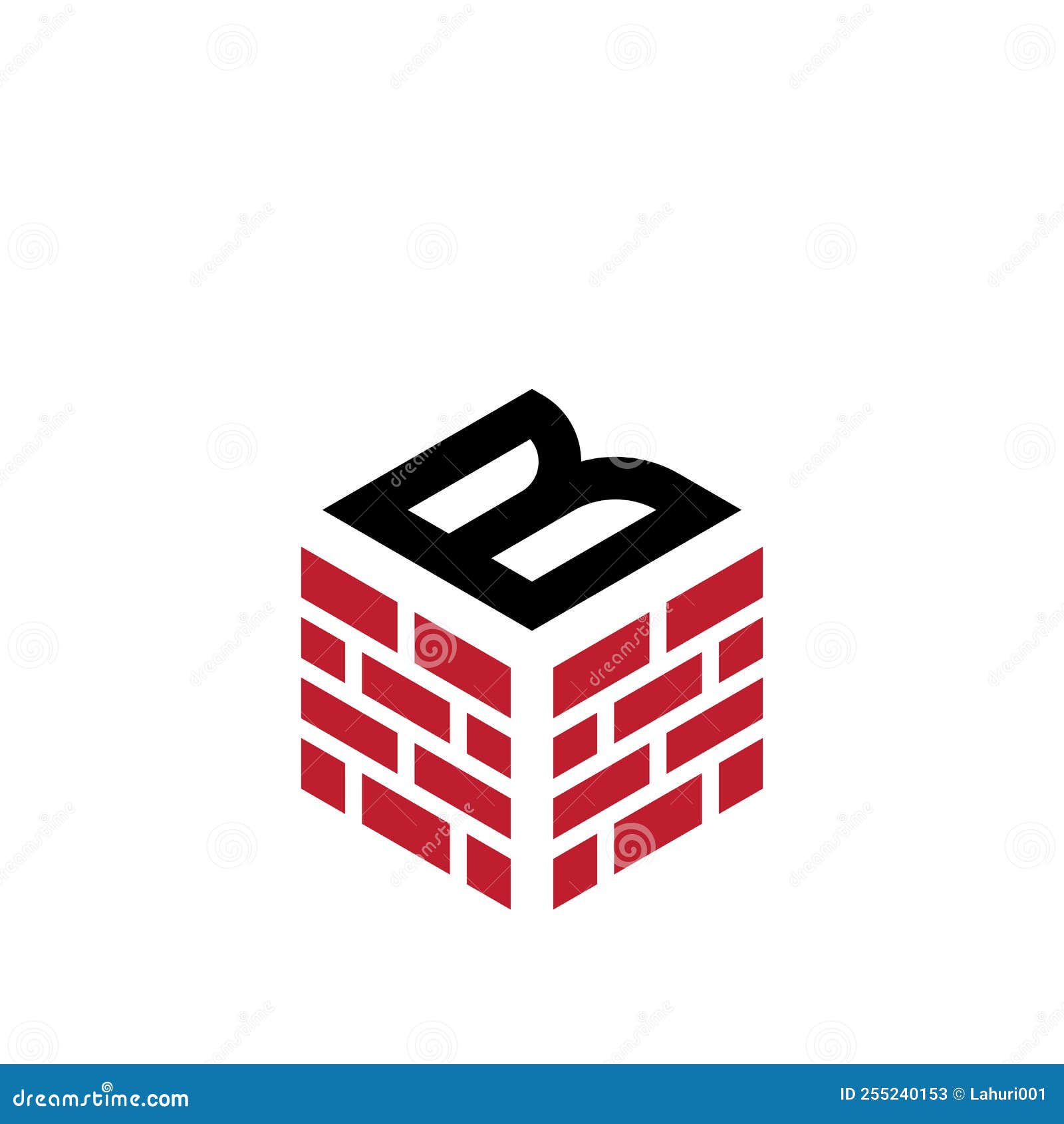 Initial Letter B Hexagon Brick Logo Vector Stock Vector - Illustration ...