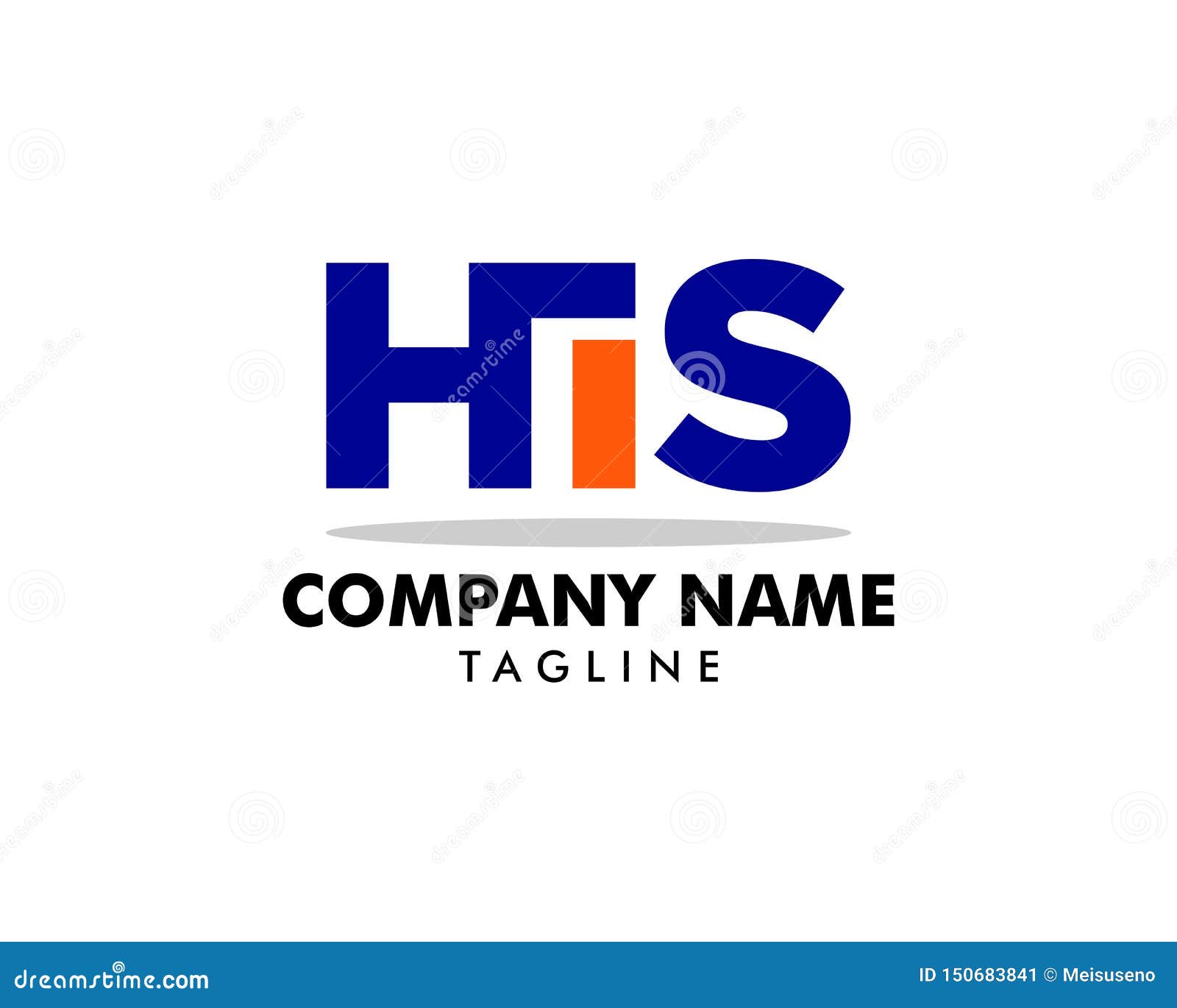 Initial Letter HIS Logo Template Design Stock Vector - Illustration of ...