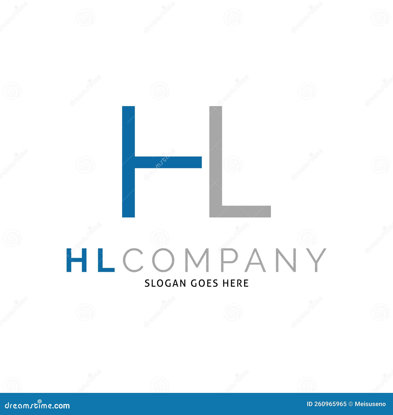 Initial Letter HL Icon Vector Logo Template Illustration Design Stock ...