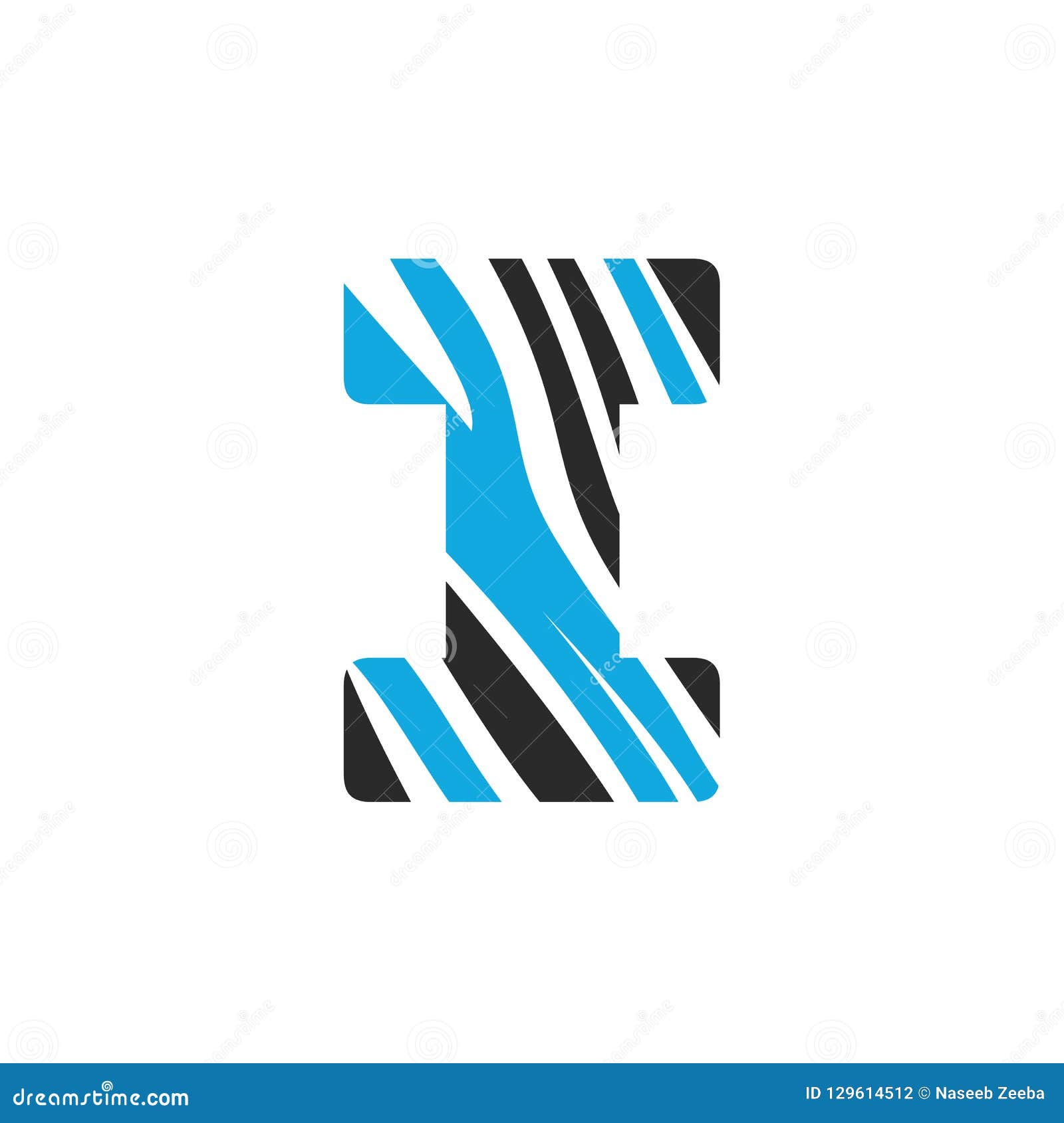 I Letter Logo Vector Design. Stock Illustration - Illustration of logo ...