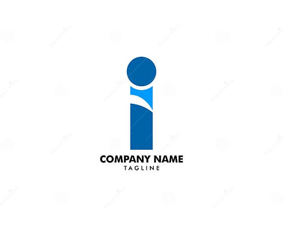 Initial Letter I Logo Template Design Stock Vector - Illustration of ...