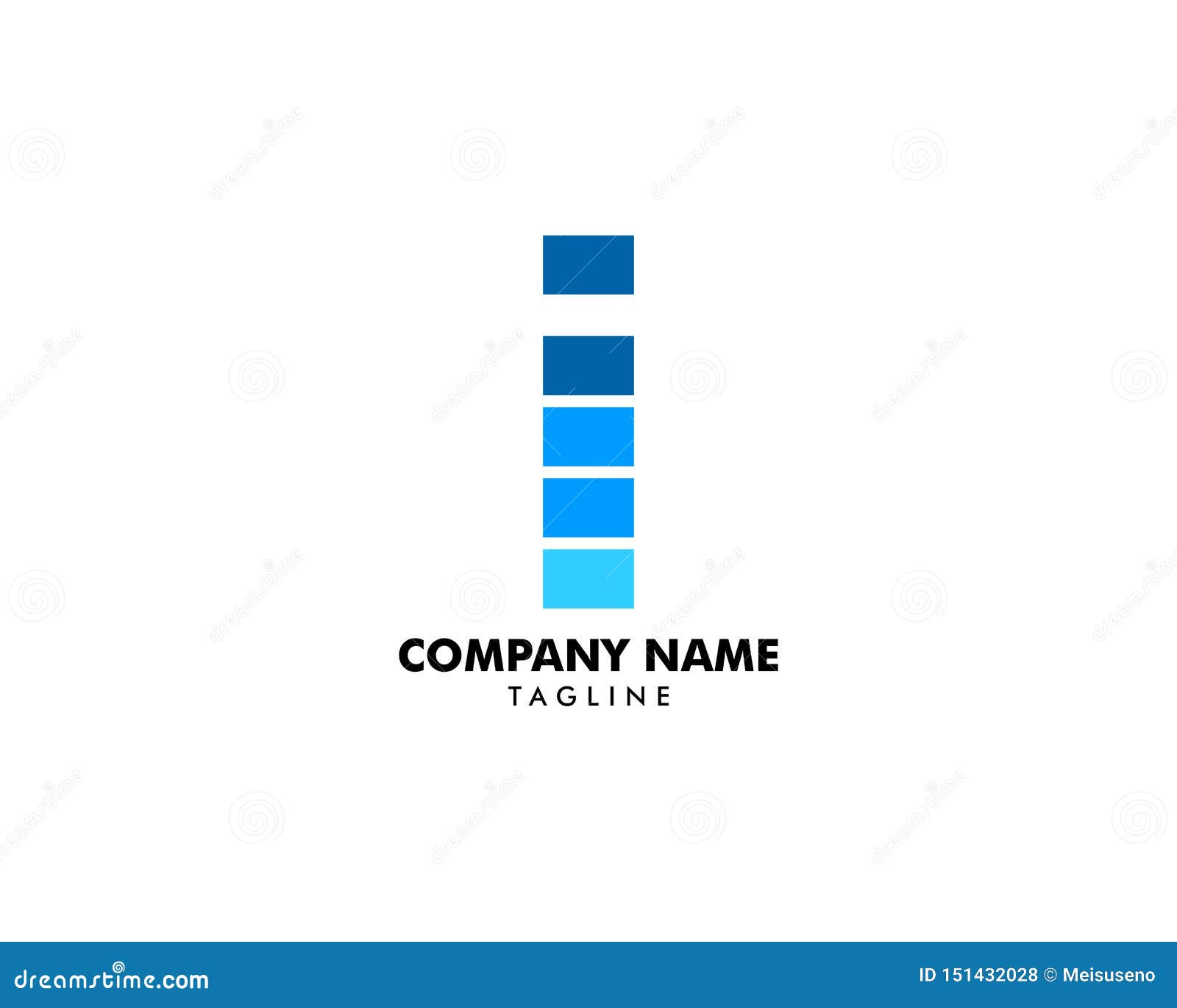 Initial Letter I Logo Template Design Stock Vector - Illustration of ...