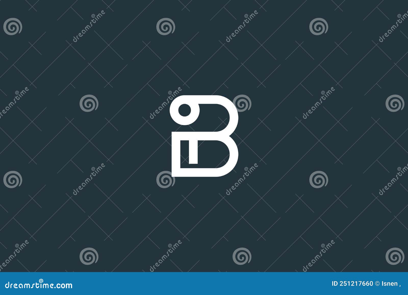 Initial Letter IB Logo Design Vector Stock Vector - Illustration of ...
