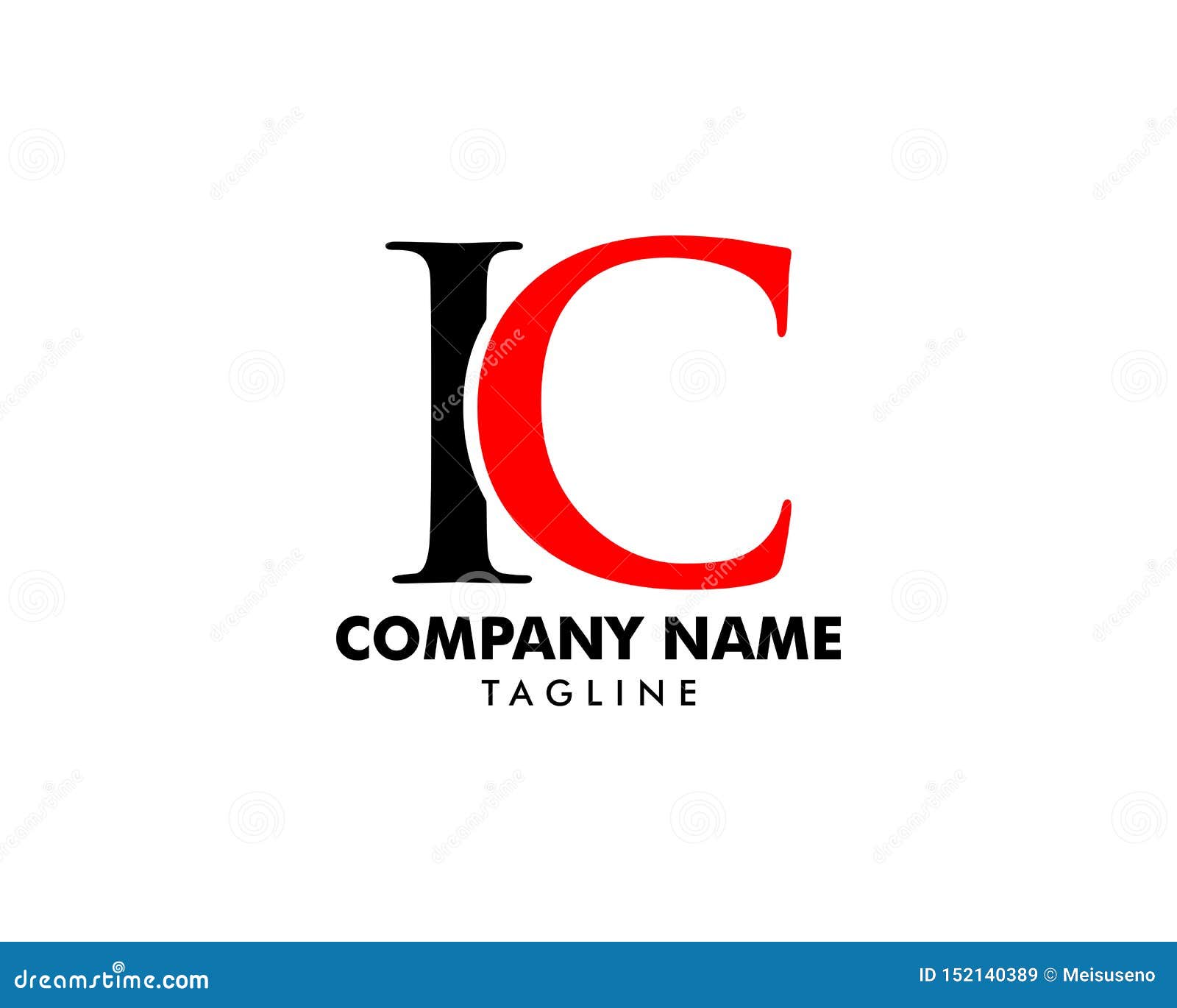 Initial Letter IC Logo Template Design Stock Vector - Illustration of ...