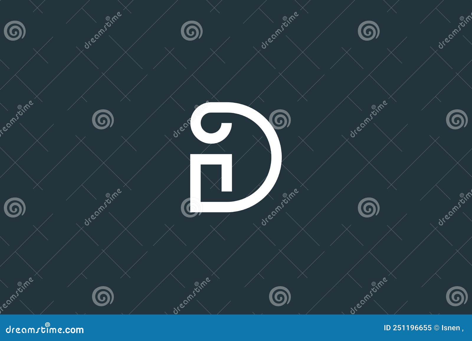 Initial Letter ID Logo Design Vector Template Stock Vector ...