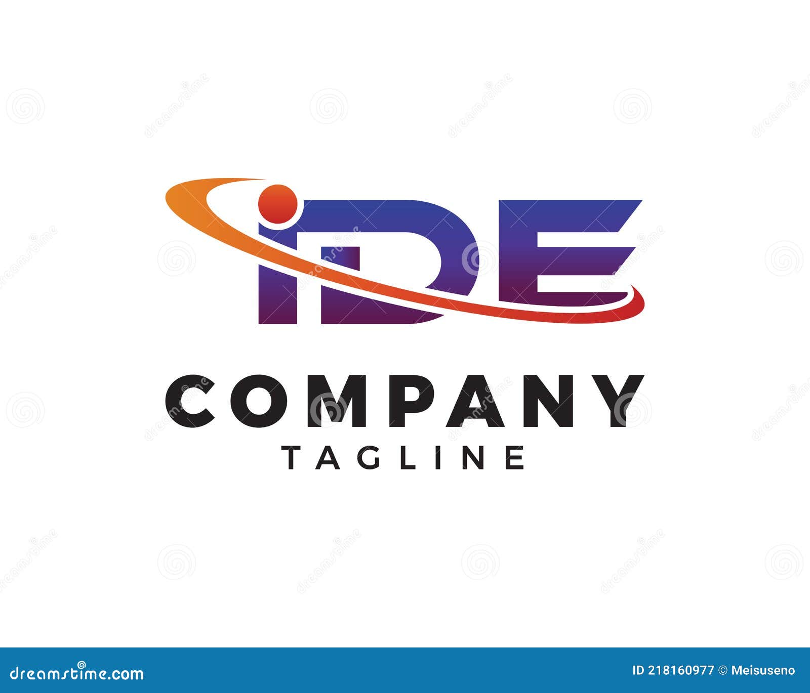 Initial Letter IDE Logo Template Design Stock Vector - Illustration of ...