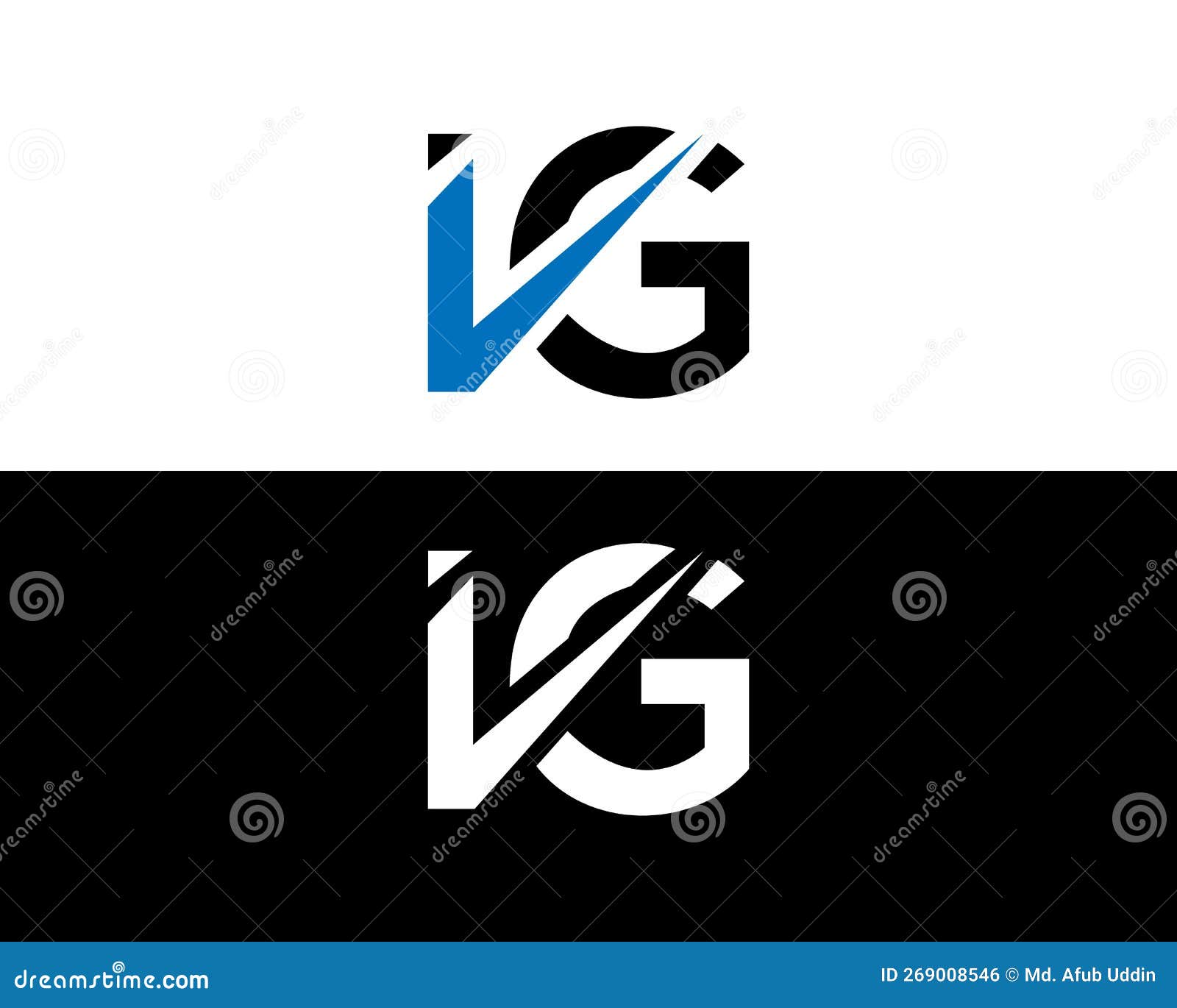 Initial Letter IG Logo Design Stock Vector - Illustration of text ...