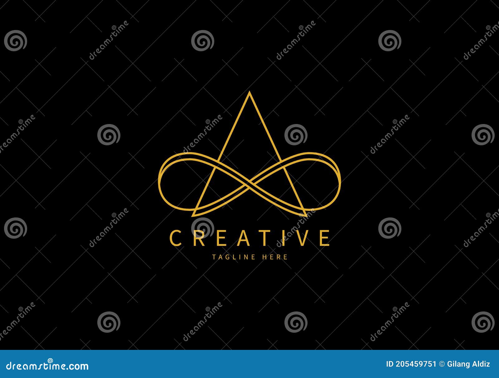 Initial a Letter Infinity Logo Stock Vector - Illustration of loop ...