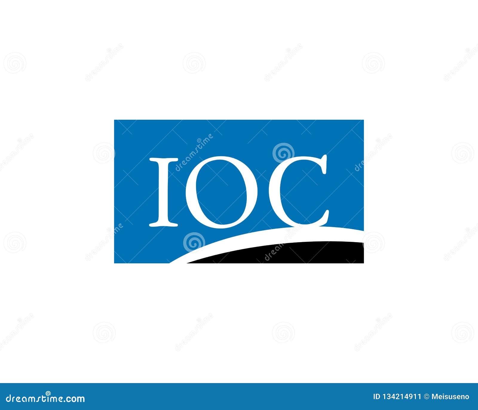 Initial Letter IOC Logo Template Design Cartoon Vector | CartoonDealer ...