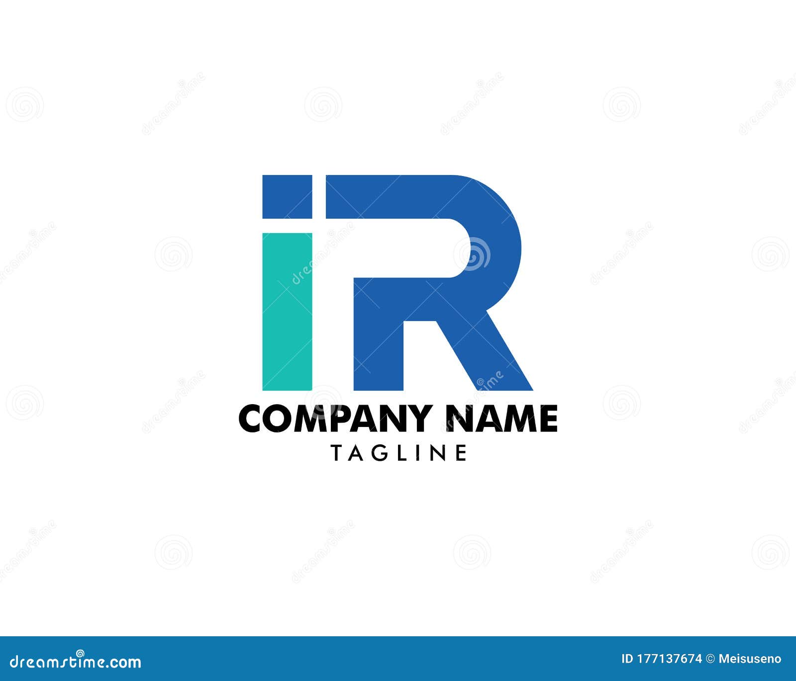 Initial Letter IR Logo Template Design Stock Vector - Illustration of ...