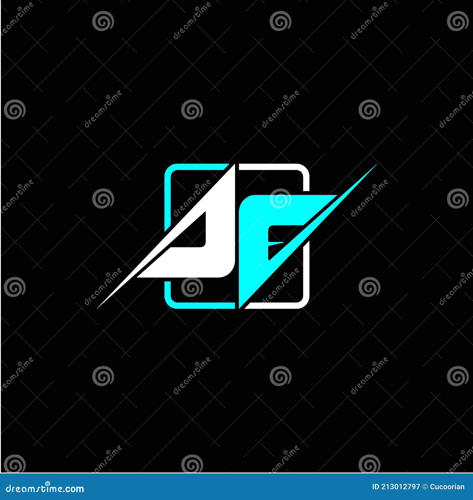 The Initial Letter J E is Modern with a Simple Design Decorated with a ...