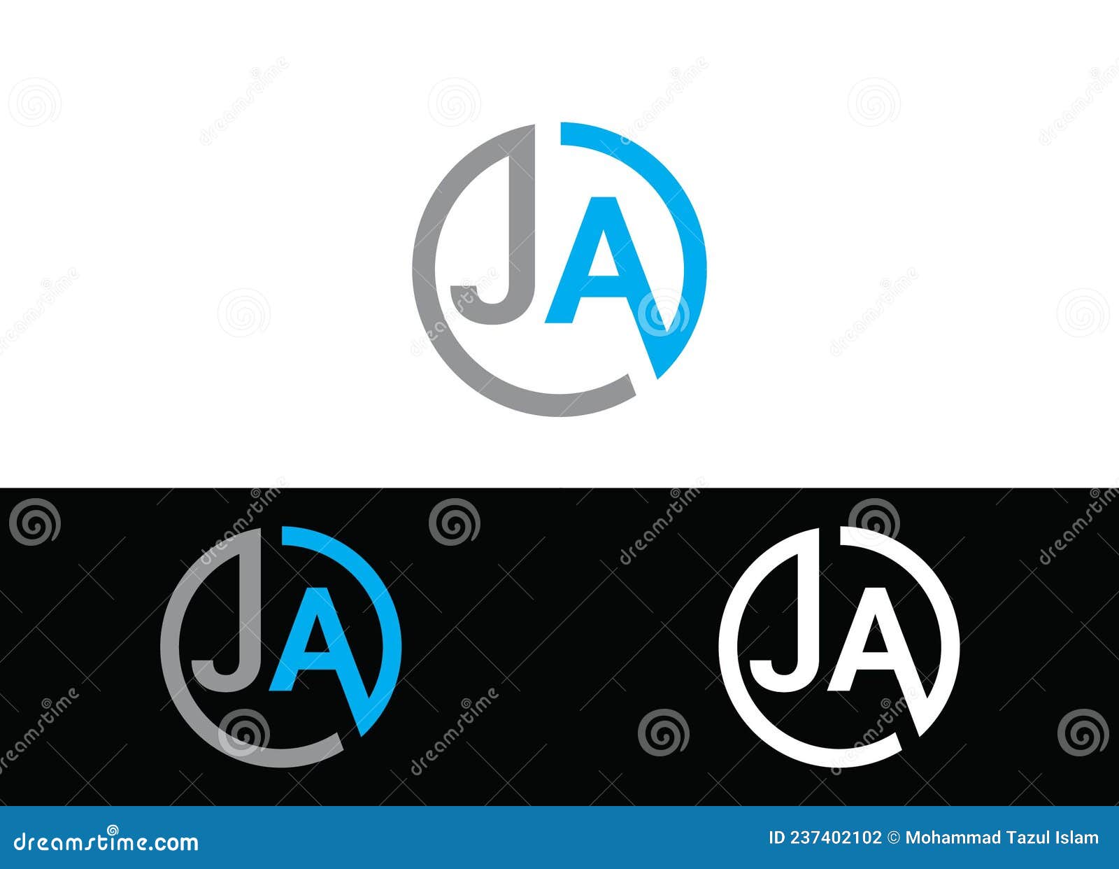 Initial Letter Ja Logo Oder Symbol-Design-Vektor-Bildvorlage Vektor ...