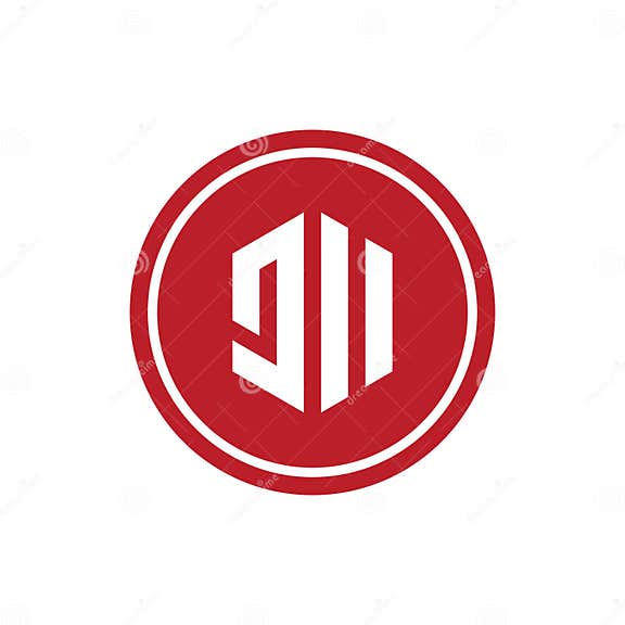 Initial Letter JII Logo Icon Design Vector Stock Illustration ...