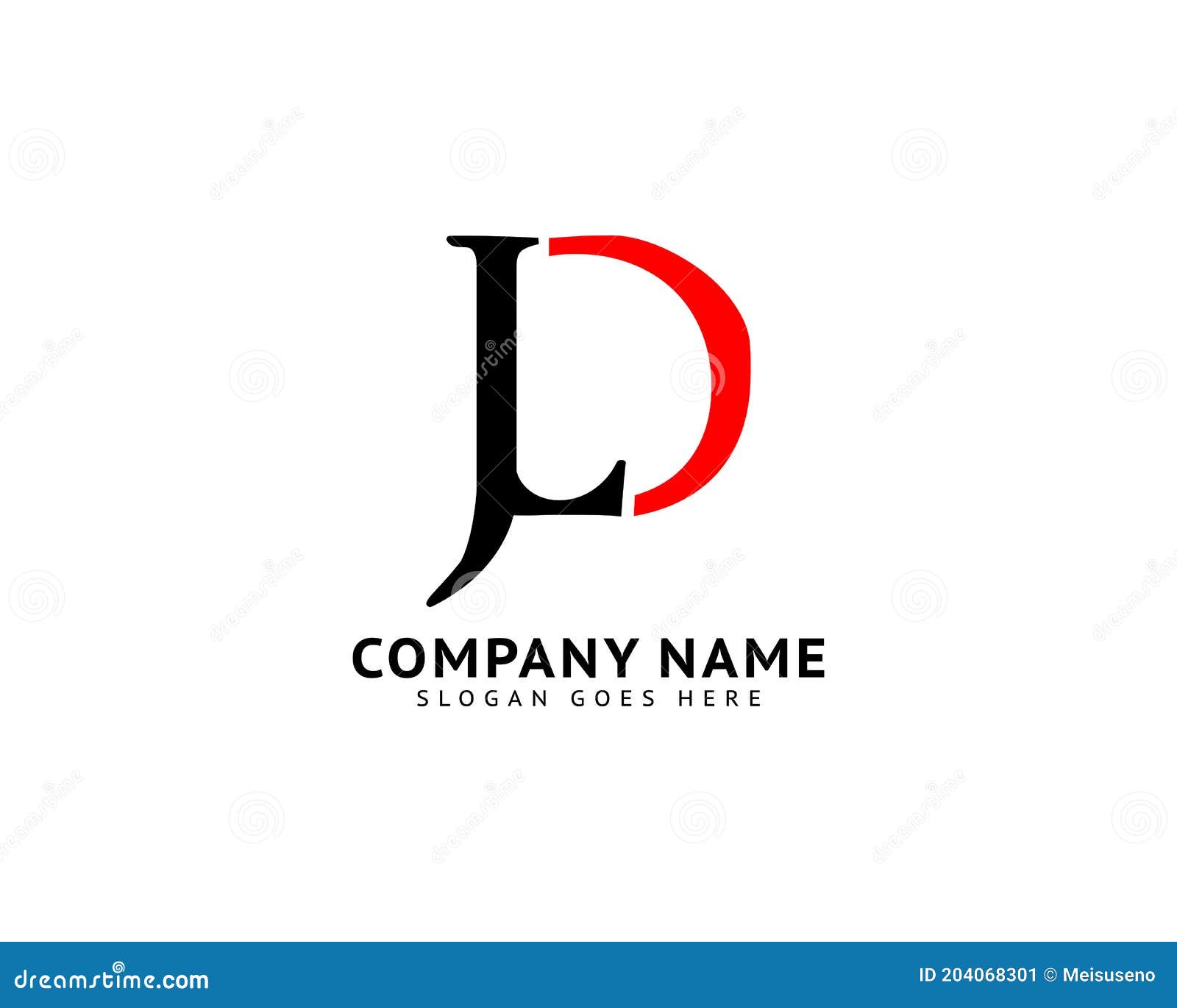 Initial Letter JLD Logo Template Design Stock Vector - Illustration of ...