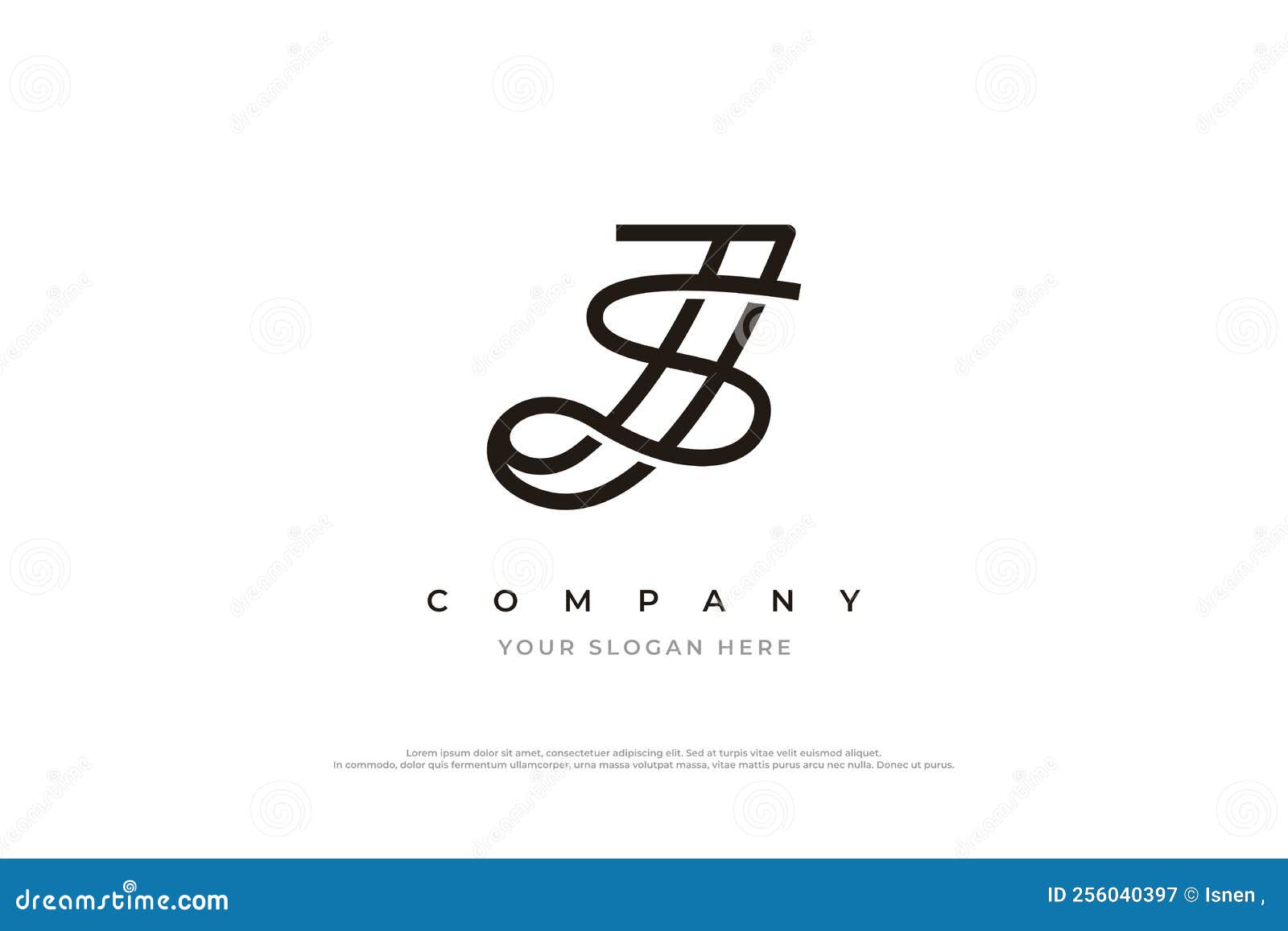 Initial Letter JS Logo or SJ Logo Design Vector Stock Vector ...
