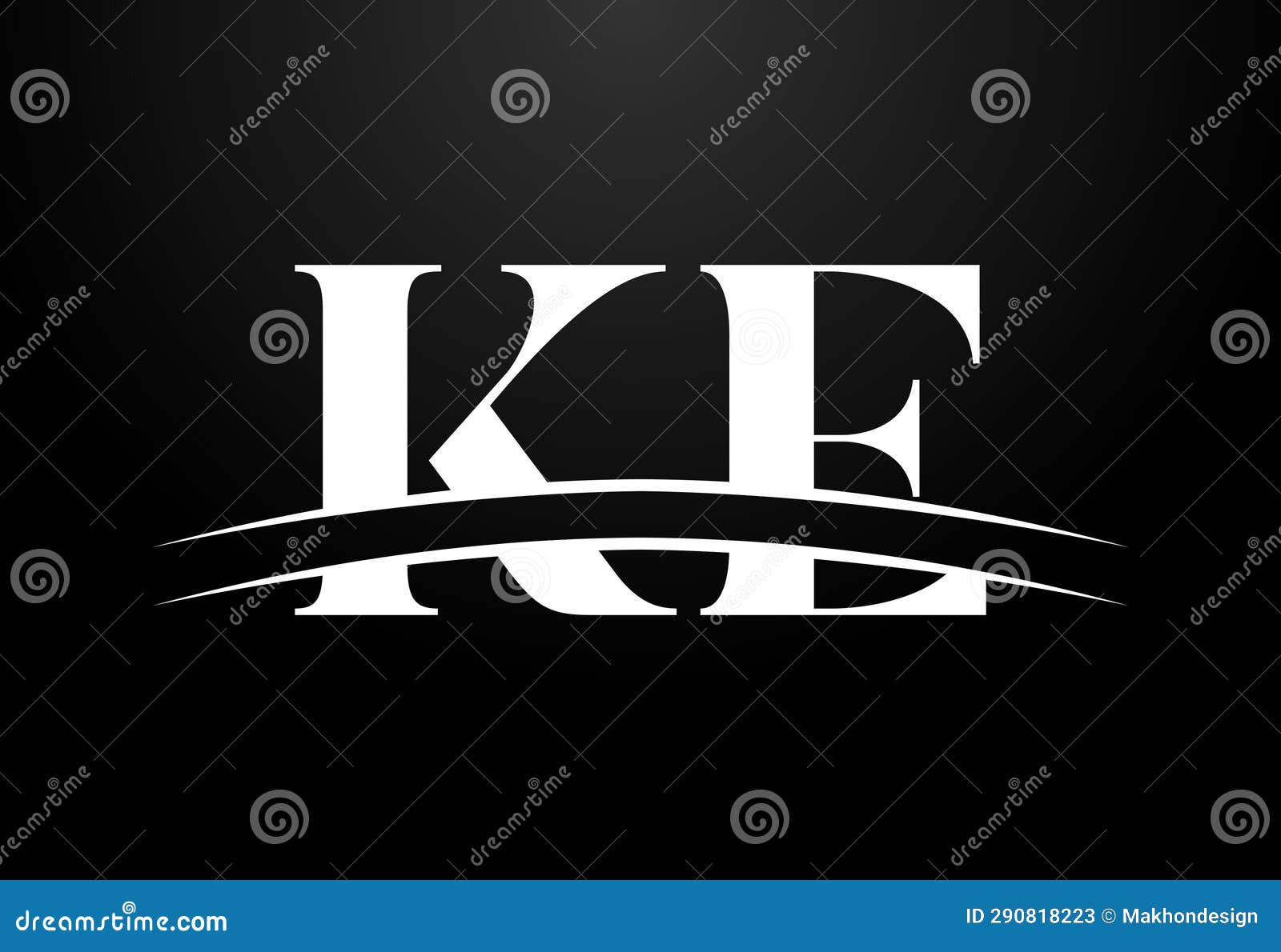 Initial Letter K E Logo Design Vector Template. KE Letter Logo Design ...