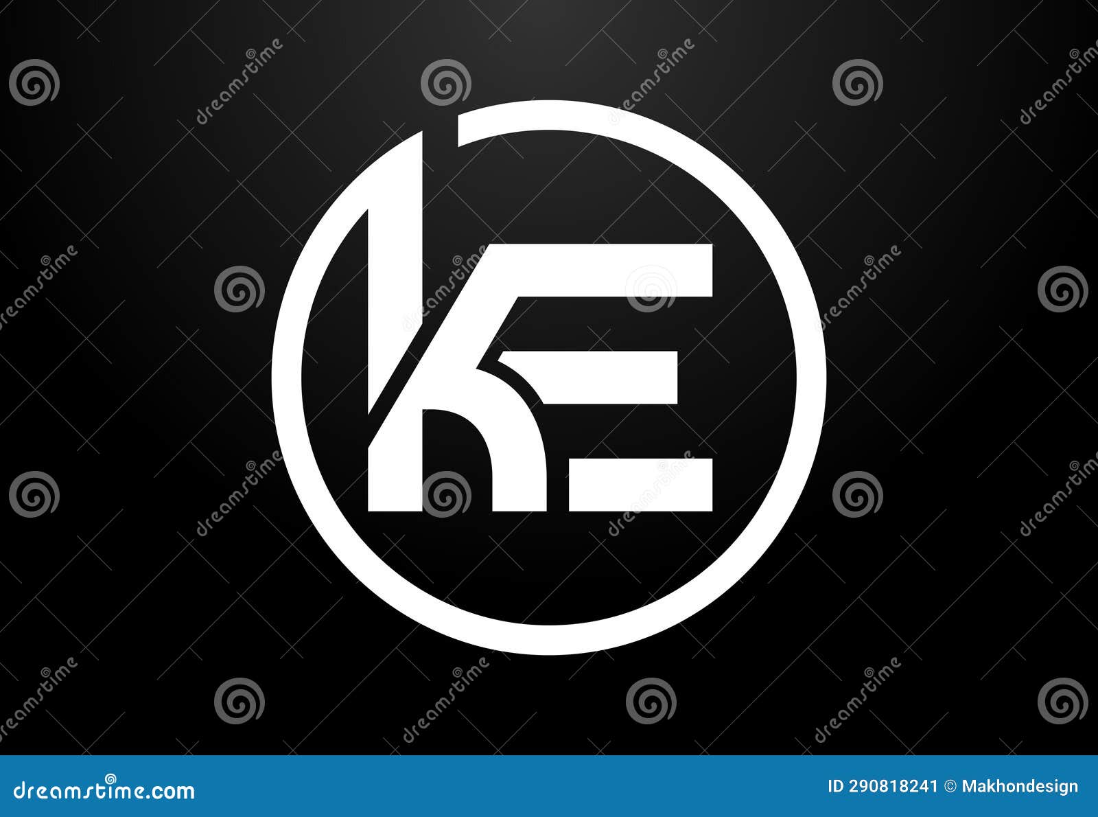 Initial Letter K E Logo Design Vector Template. KE Letter Logo Design ...