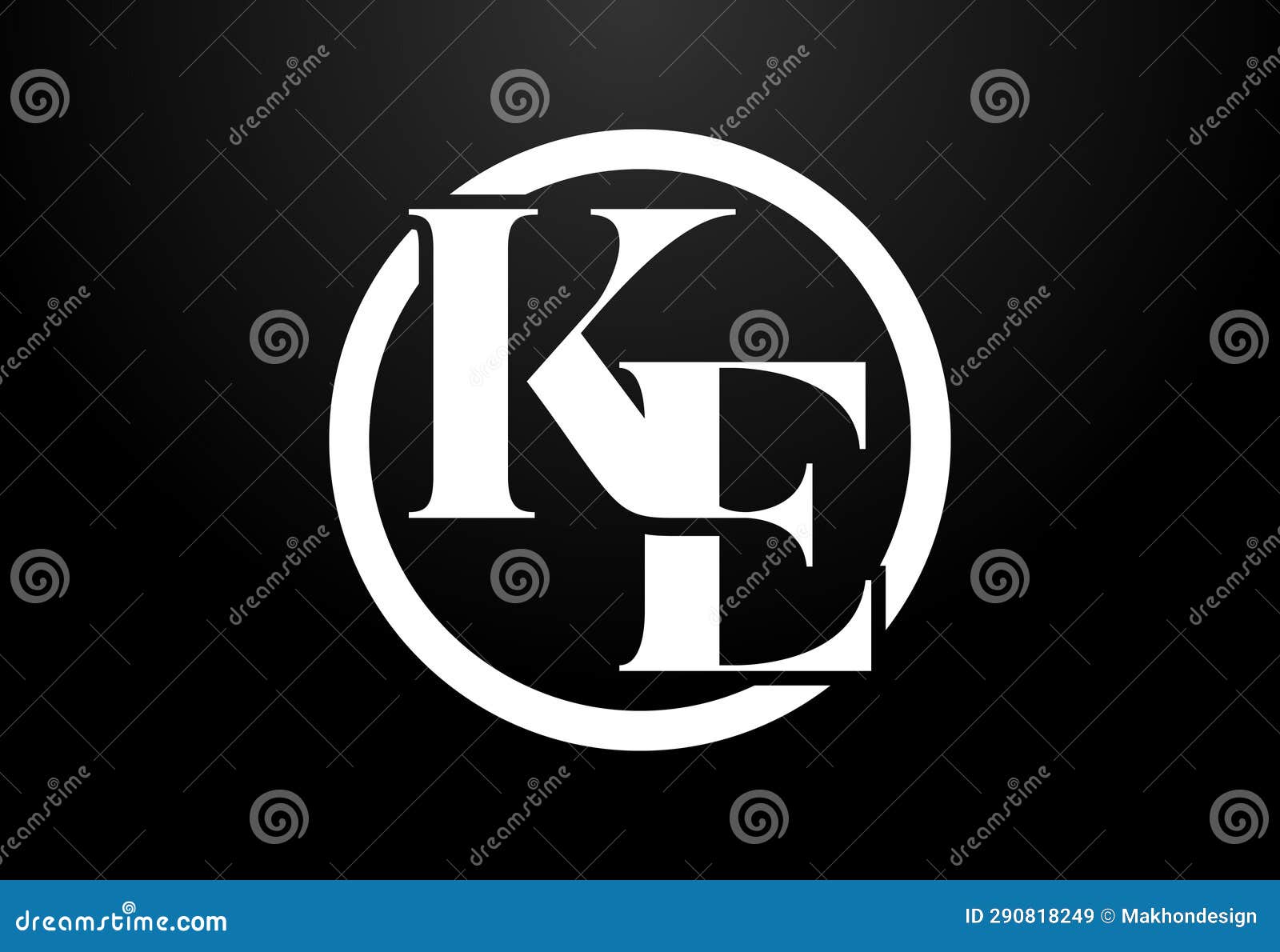 Initial Letter K E Logo Design Vector Template. KE Letter Logo Design ...