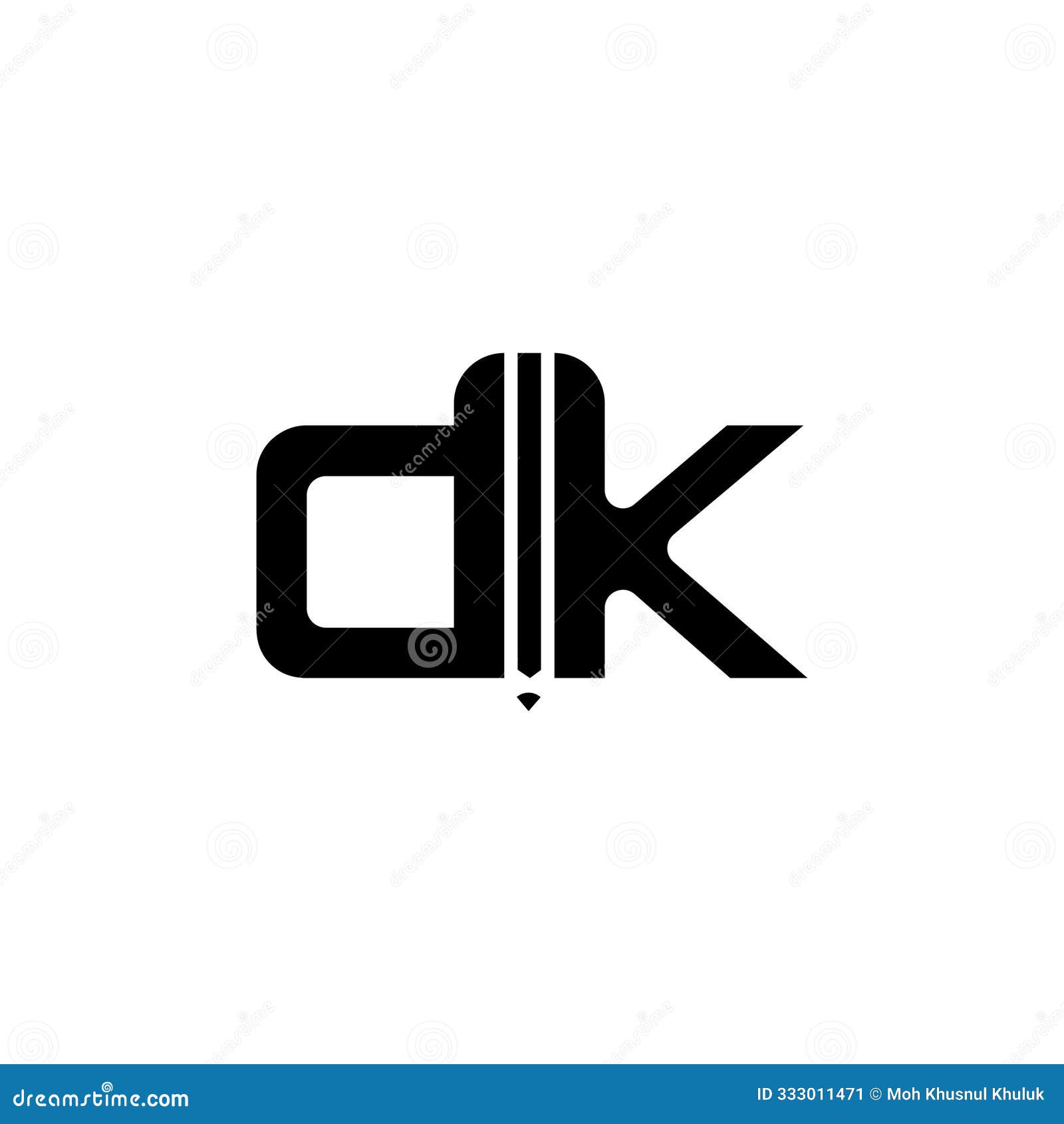 Initial Letter K with Pencil Logo Vector Stock Vector - Illustration of ...