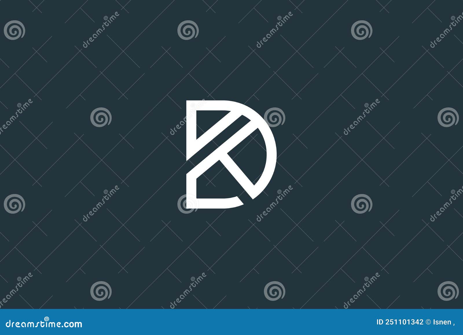 Initial Letter KD Logo Design Vector Template Stock Vector ...