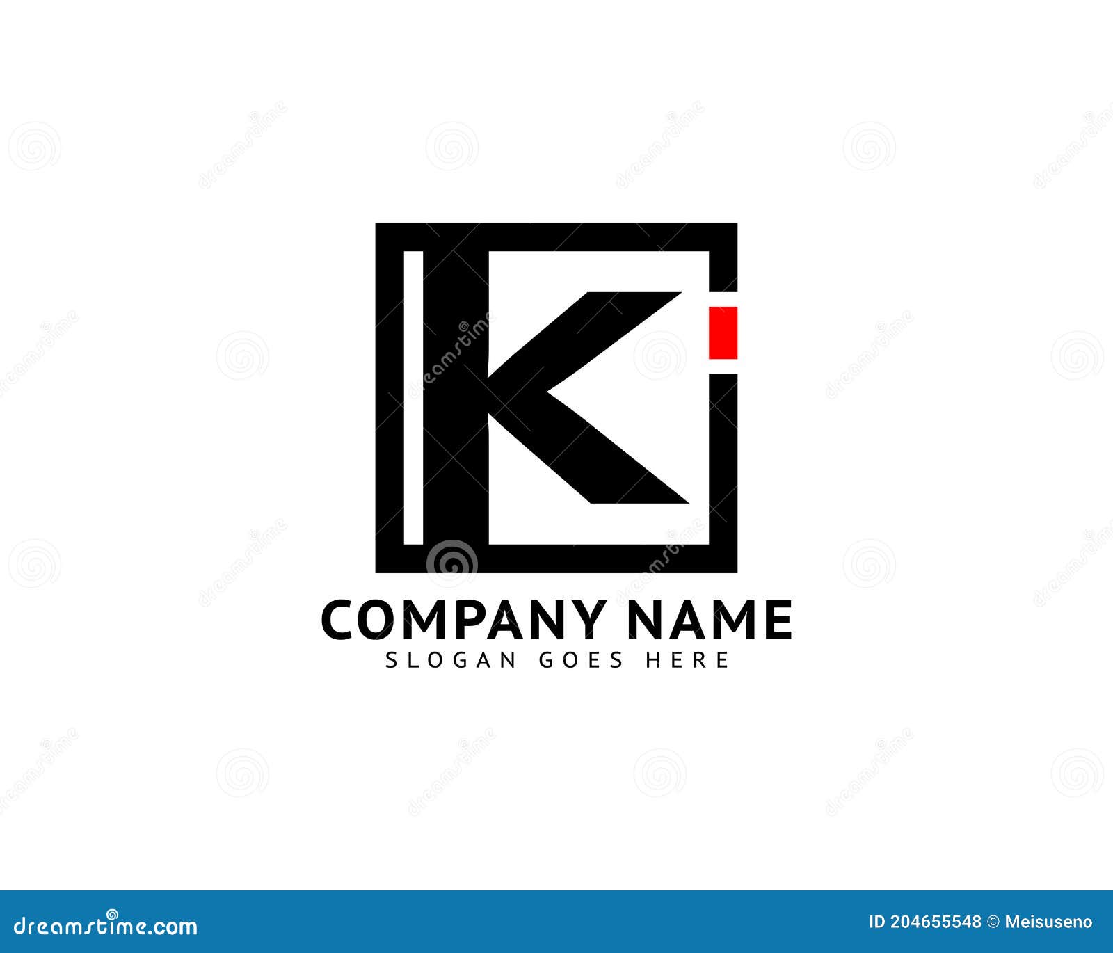 Initial Letter KI Logo Template Design Stock Vector - Illustration of ...