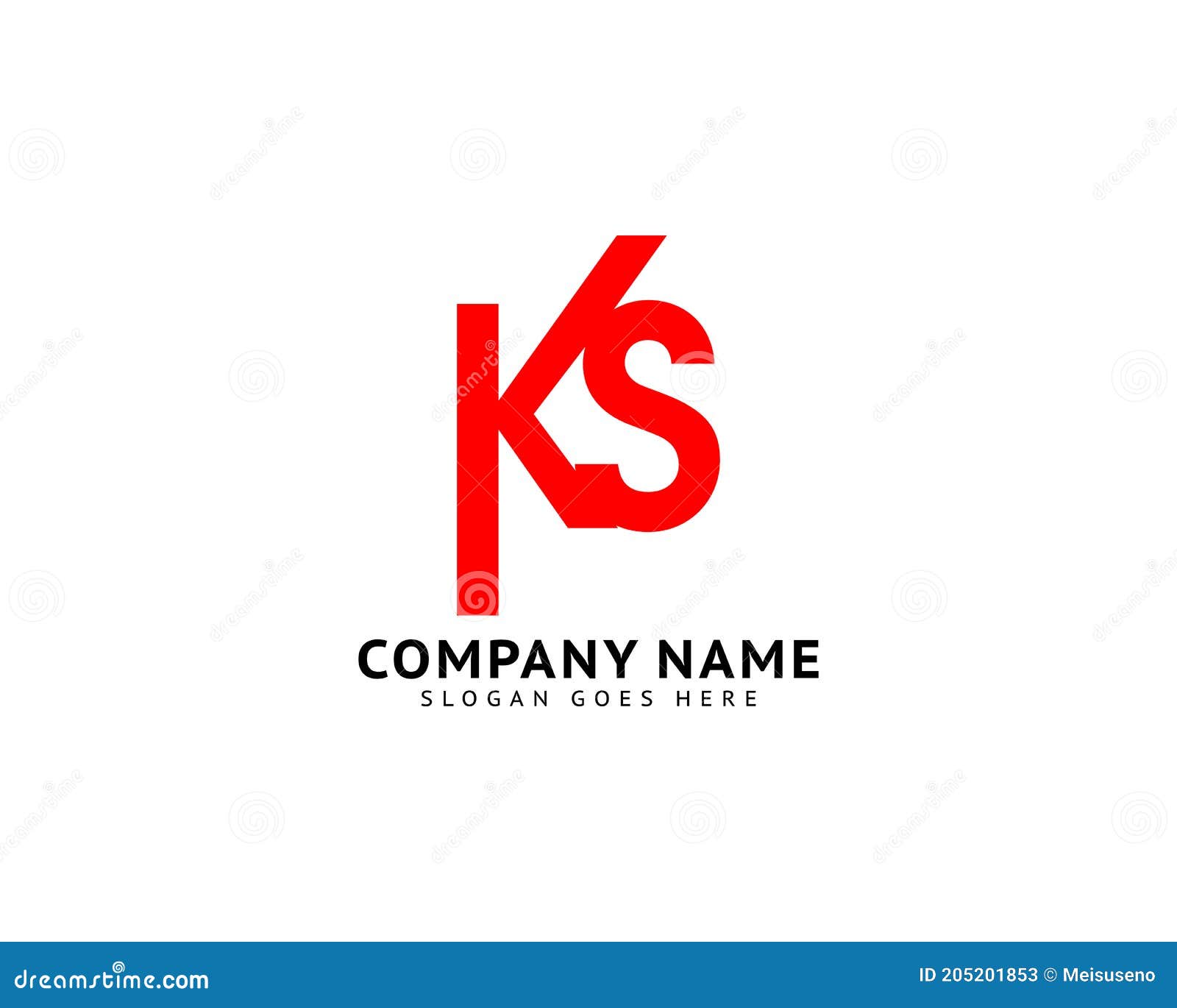 Initial Letter KS Logo Template Design Stock Vector - Illustration of ...