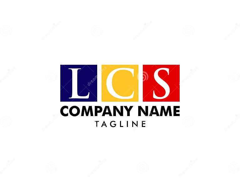 Initial Letter LCS Logo Template Design Stock Vector - Illustration of ...