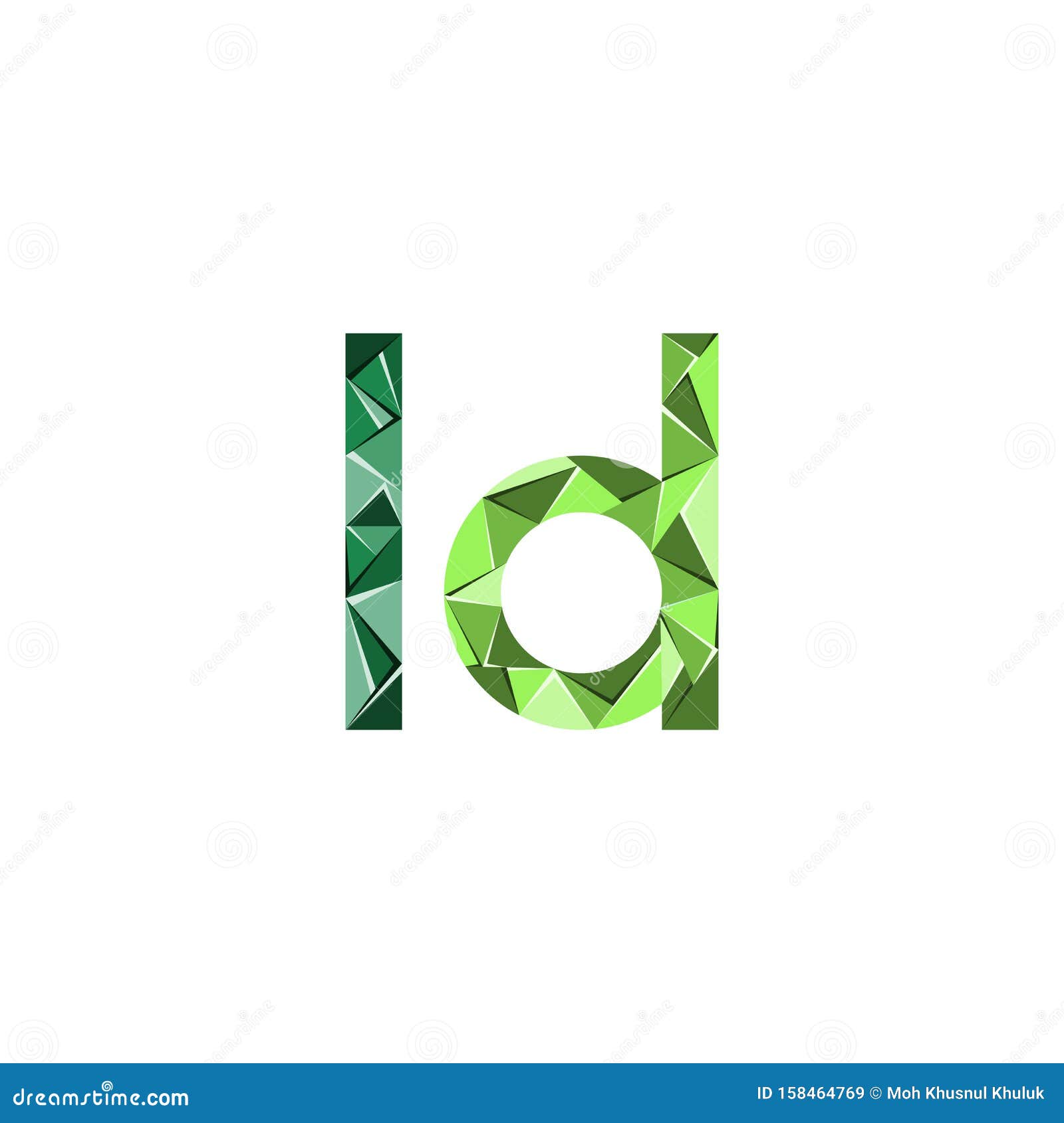Initial Letter Ld Abstract Triangle Logo Vector Stock Vector ...