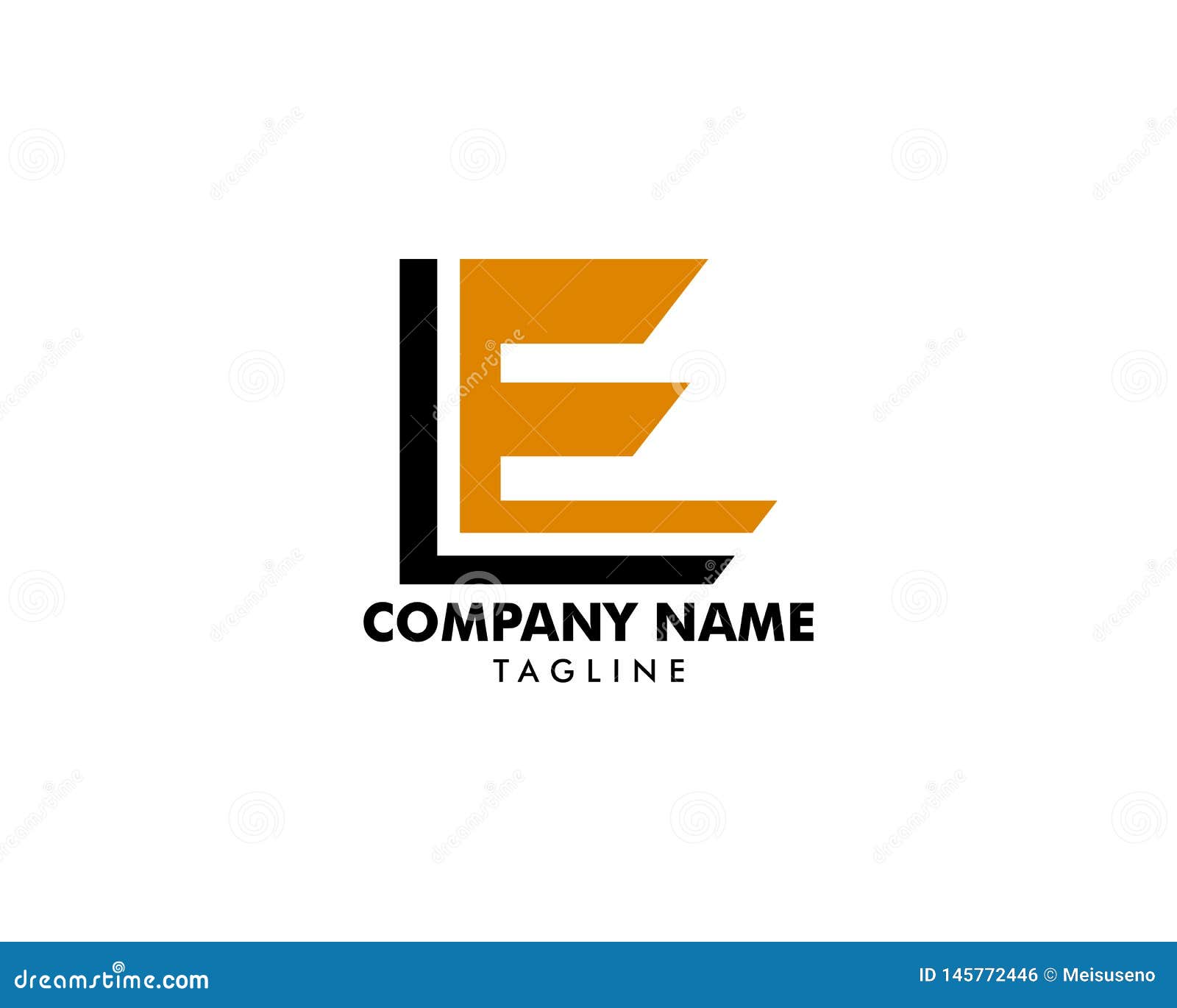 Initial Letter LE Logo Template Design Stock Vector - Illustration of ...