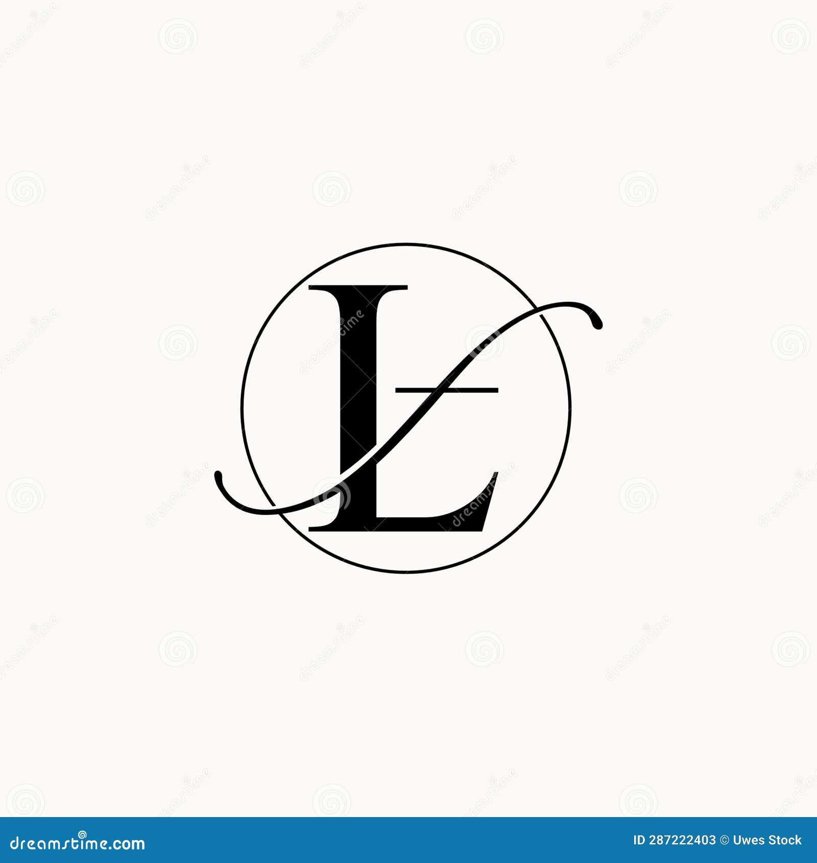 Logo LF, Overlapping Elegant Monogram Logo, Luxury Vector. Letter LF ...