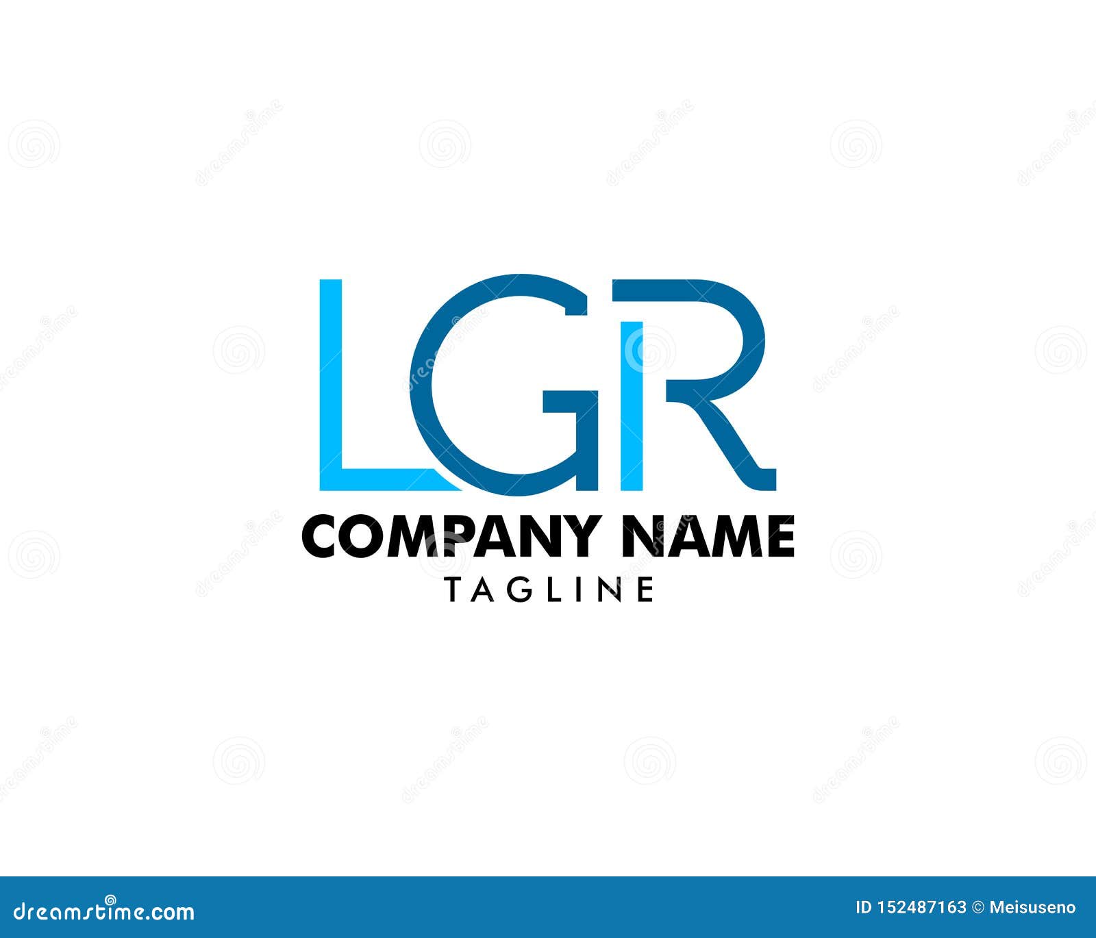 Initial Letter LGR Logo Template Design Stock Vector - Illustration of ...