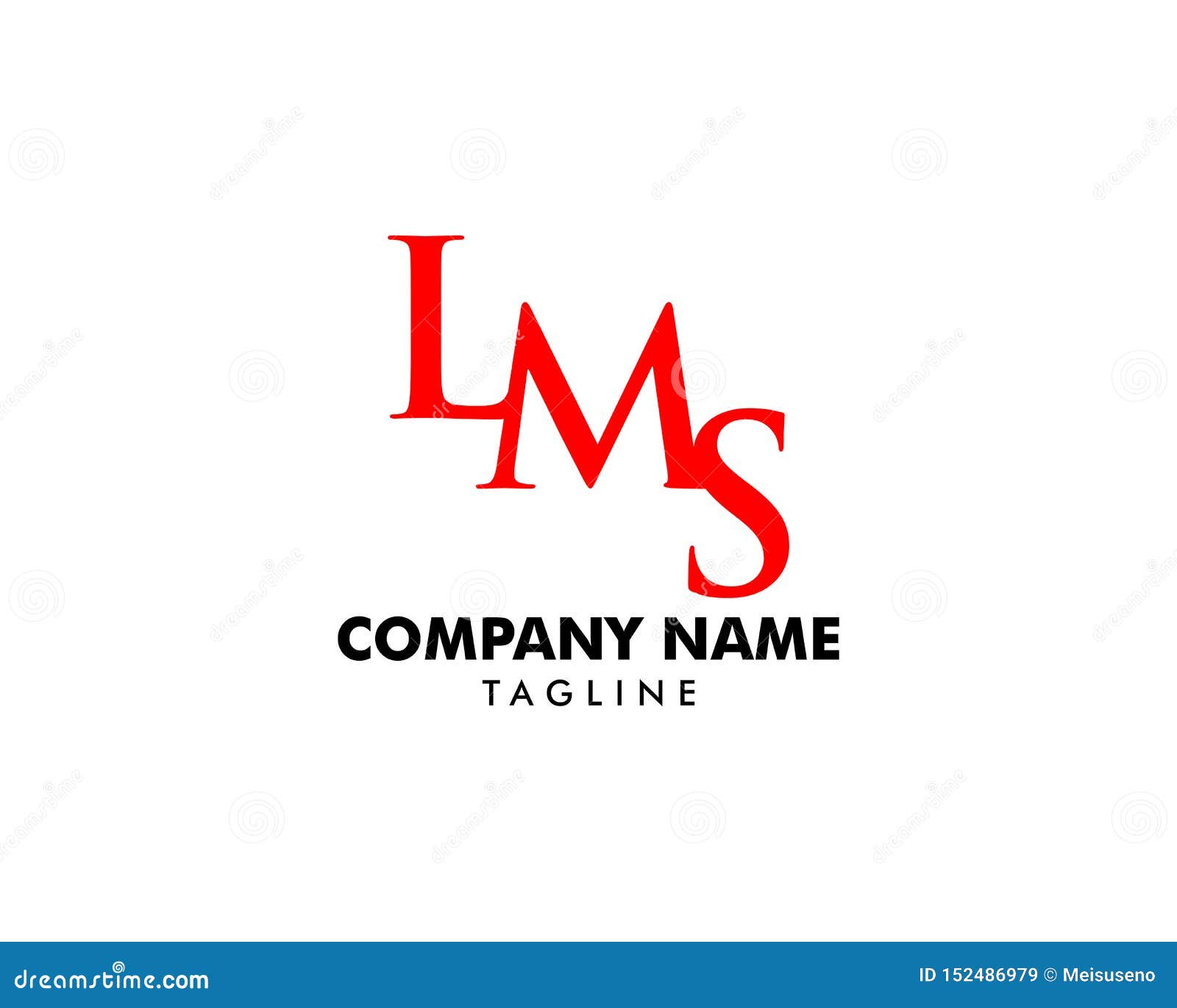 Initial Letter LMS Logo Template Design Stock Vector - Illustration of ...