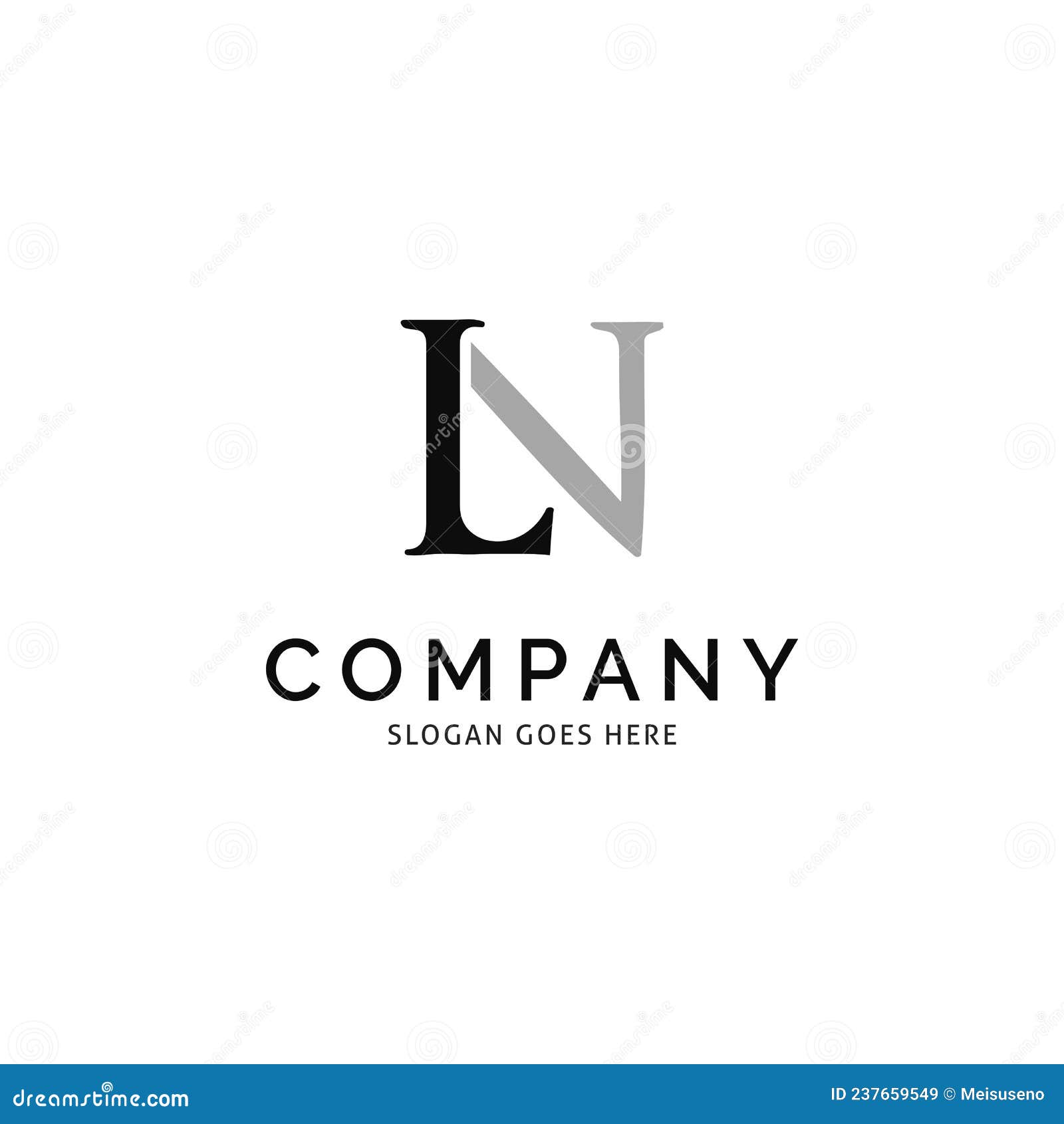 Initial Letter LN Icon Vector Logo Template Illustration Design Stock ...