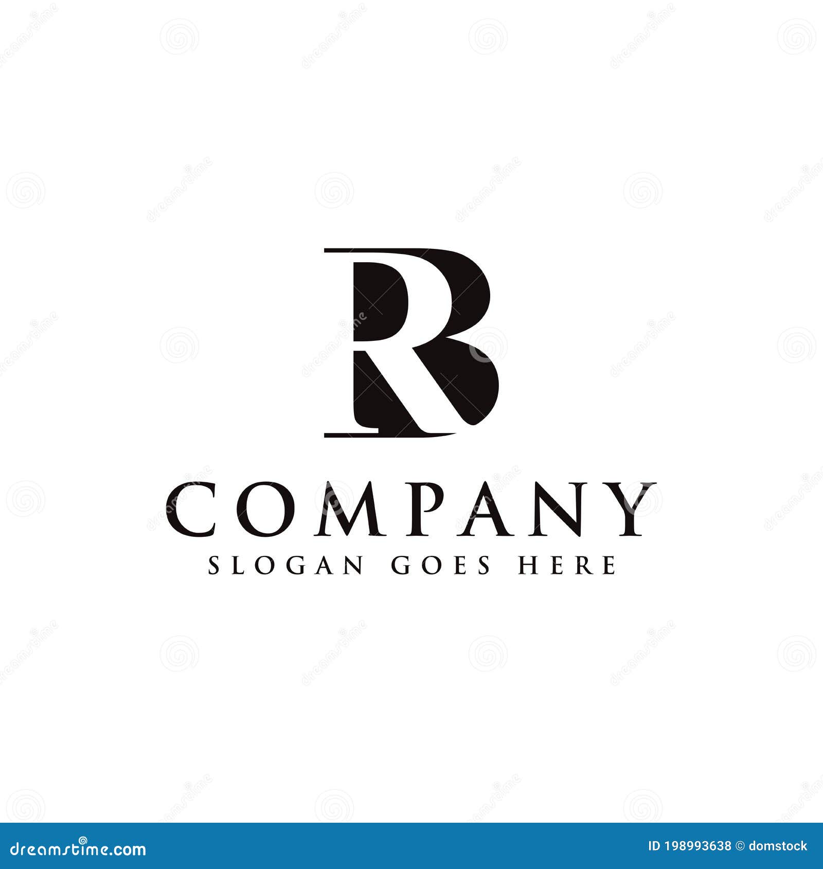 Initial Letter Logo B and R, RB BL Monogram Logo Icon Stock Vector ...