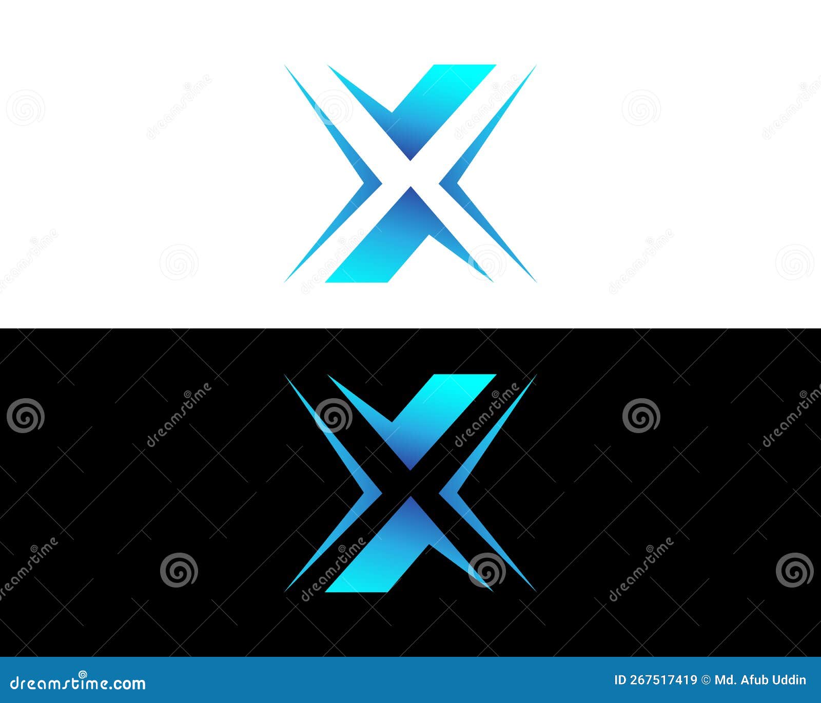 Initial Letter X Logo Design Stock Vector - Illustration of diagram ...