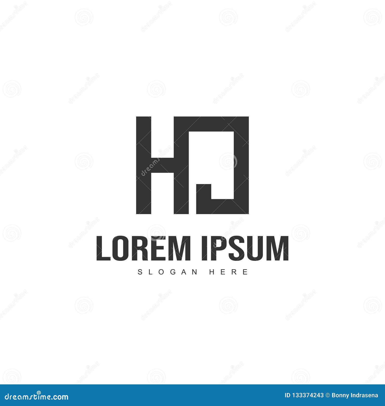 Initial Letter Logo Design. Minimal Letter Logo Template Stock Vector ...