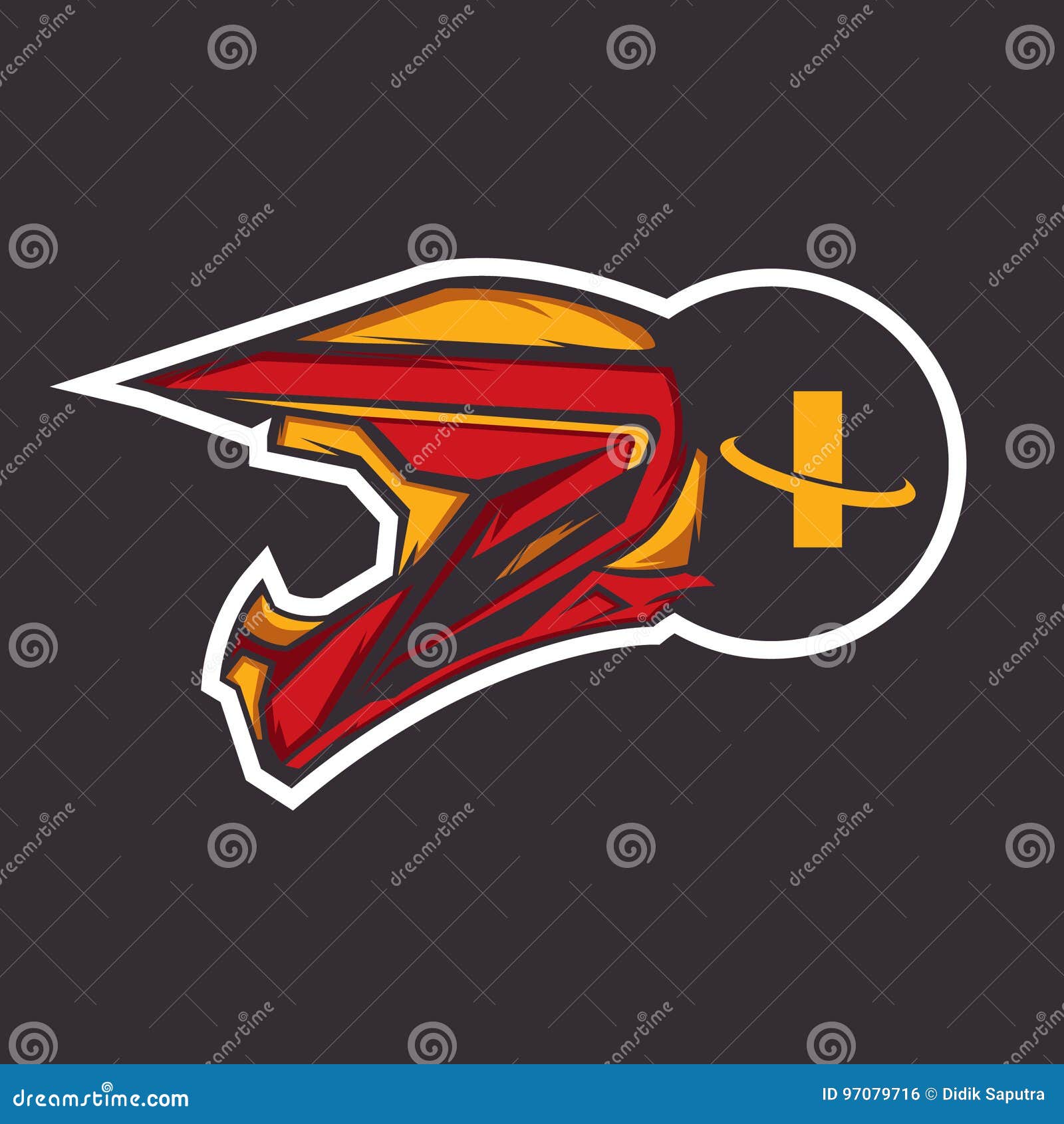 Initial Letter Logo for Helmet Shop Stock Vector - Illustration of ...