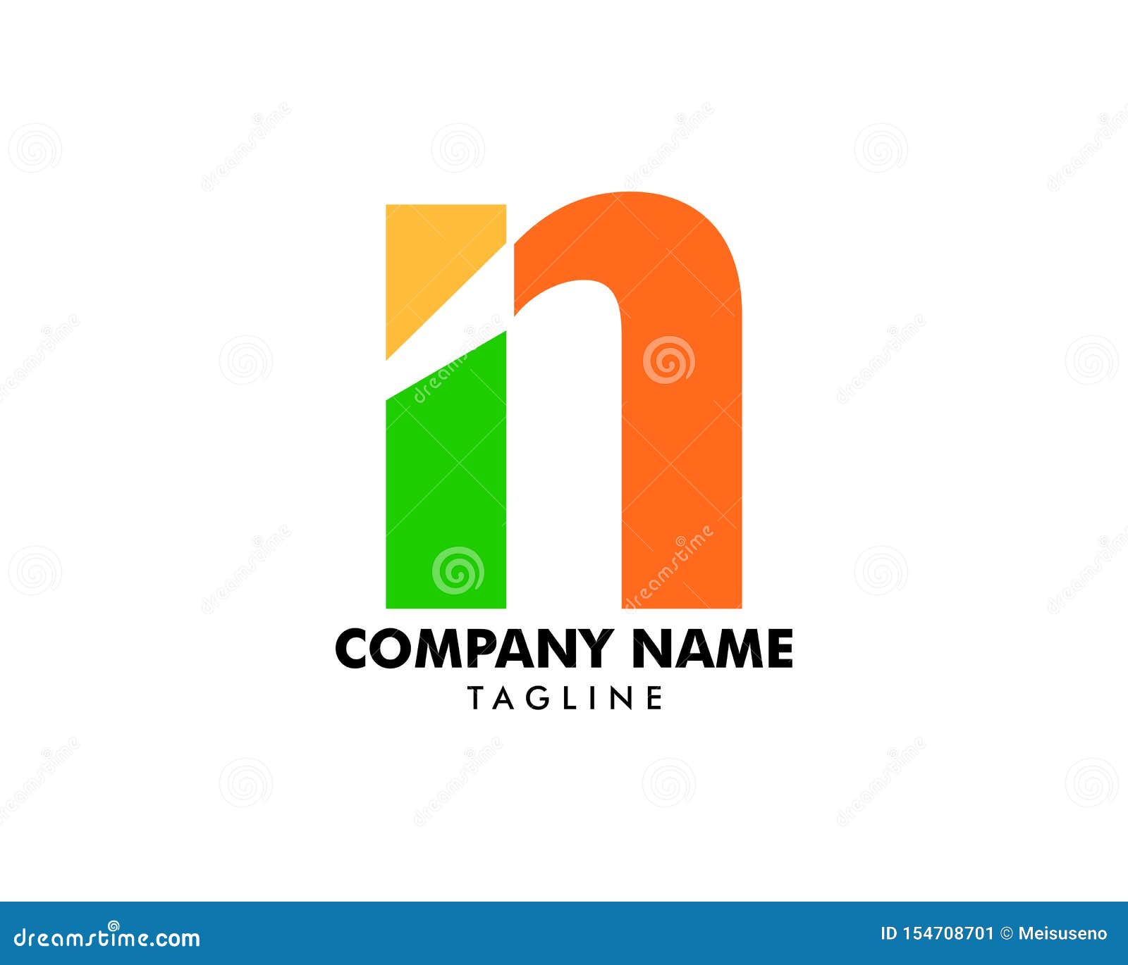 Initial Letter in Logo Template Design Stock Vector - Illustration of ...