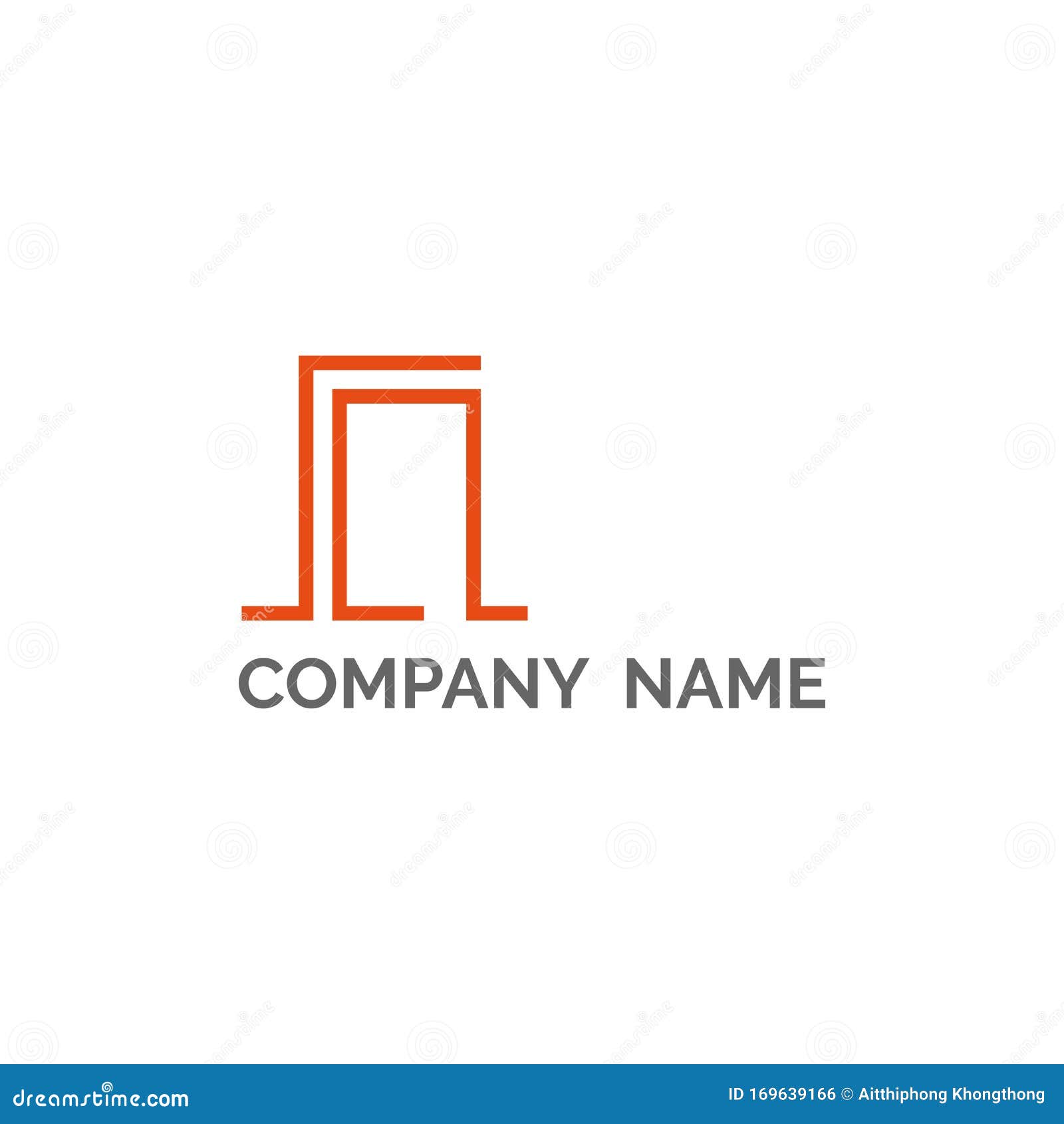 Initial Letter Logo Template Design Isolated on White Background ...