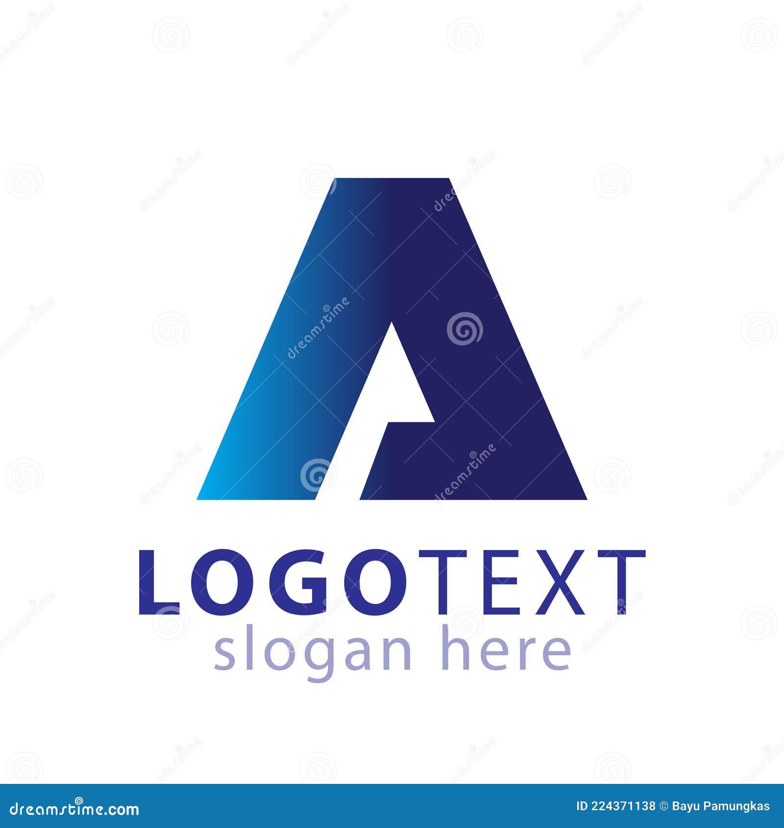 A Initial Letter Logo Vector Stock Vector - Illustration of branding ...