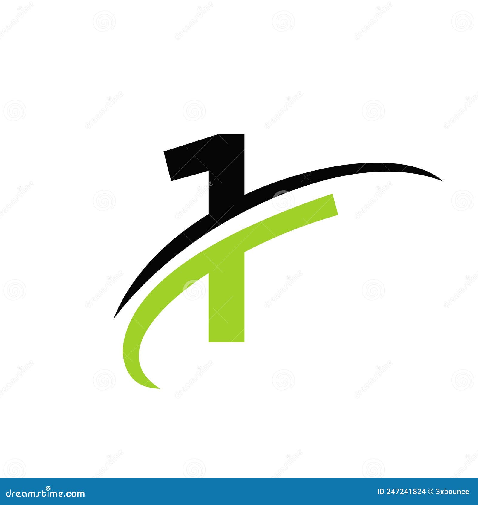 Initial Letter 1 Logo Vector Template Modern and Simple Design. 1 ...