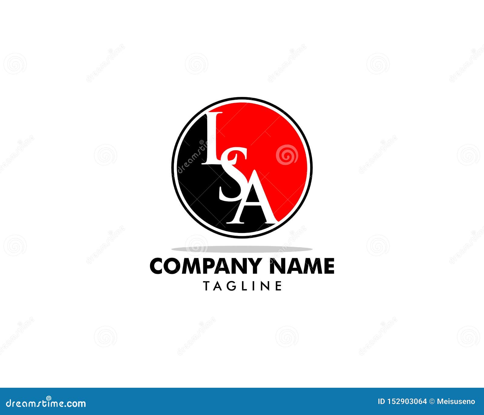Initial Letter LSA Logo Template Design Stock Vector - Illustration of ...