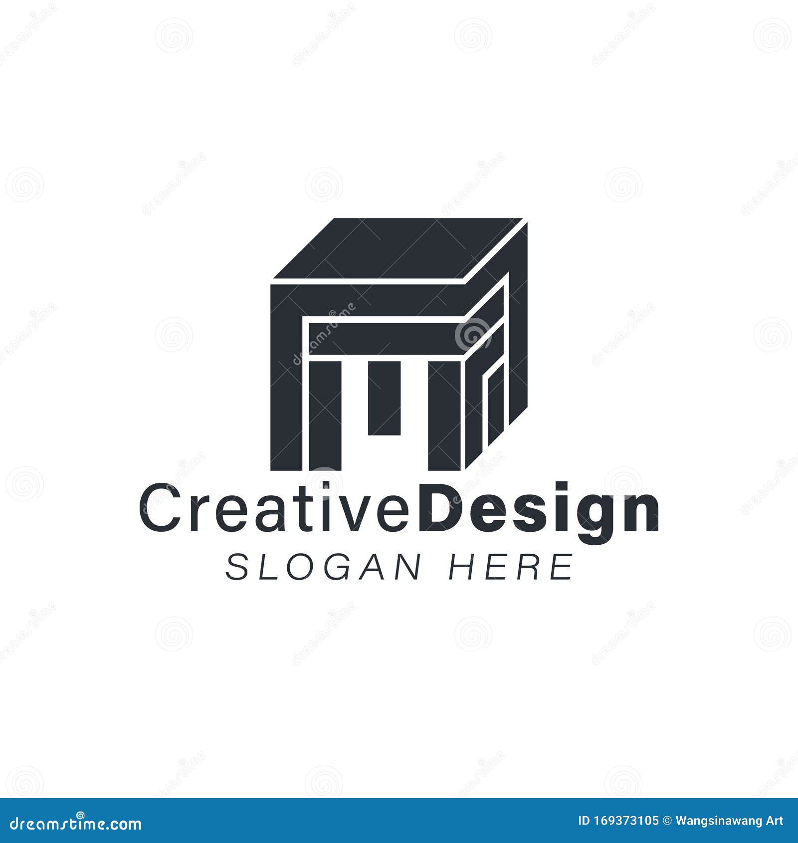 Initial Letter M Box Modern Logo Ideas. Inspiration Logo Design ...