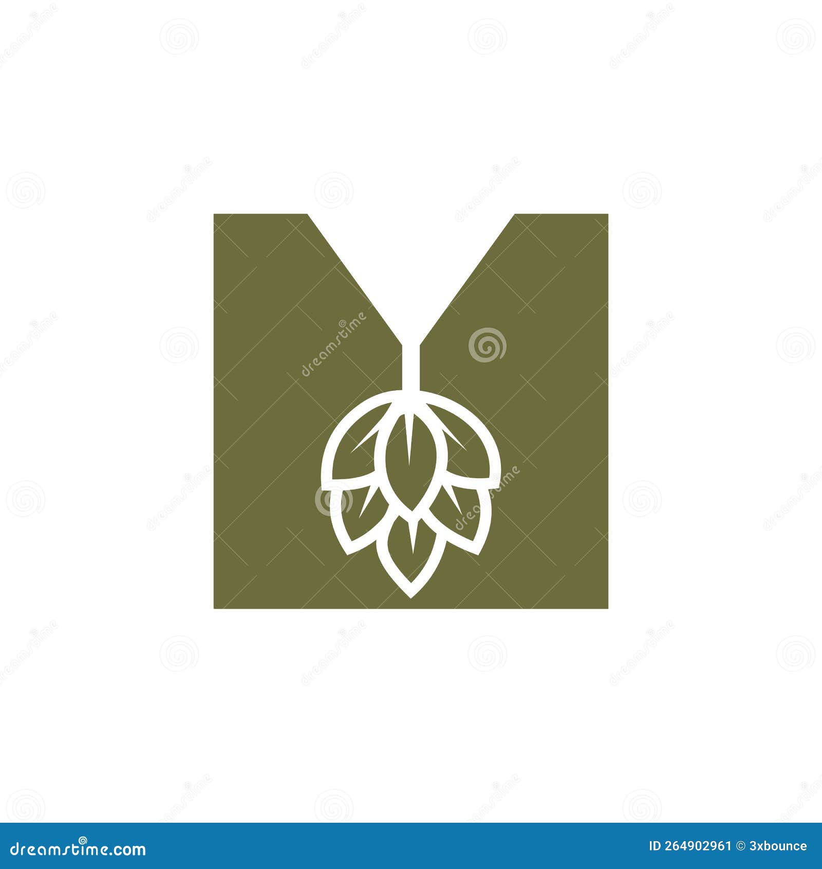 Initial Letter M Brewing Logo with Beer Icon Vector Template Stock ...